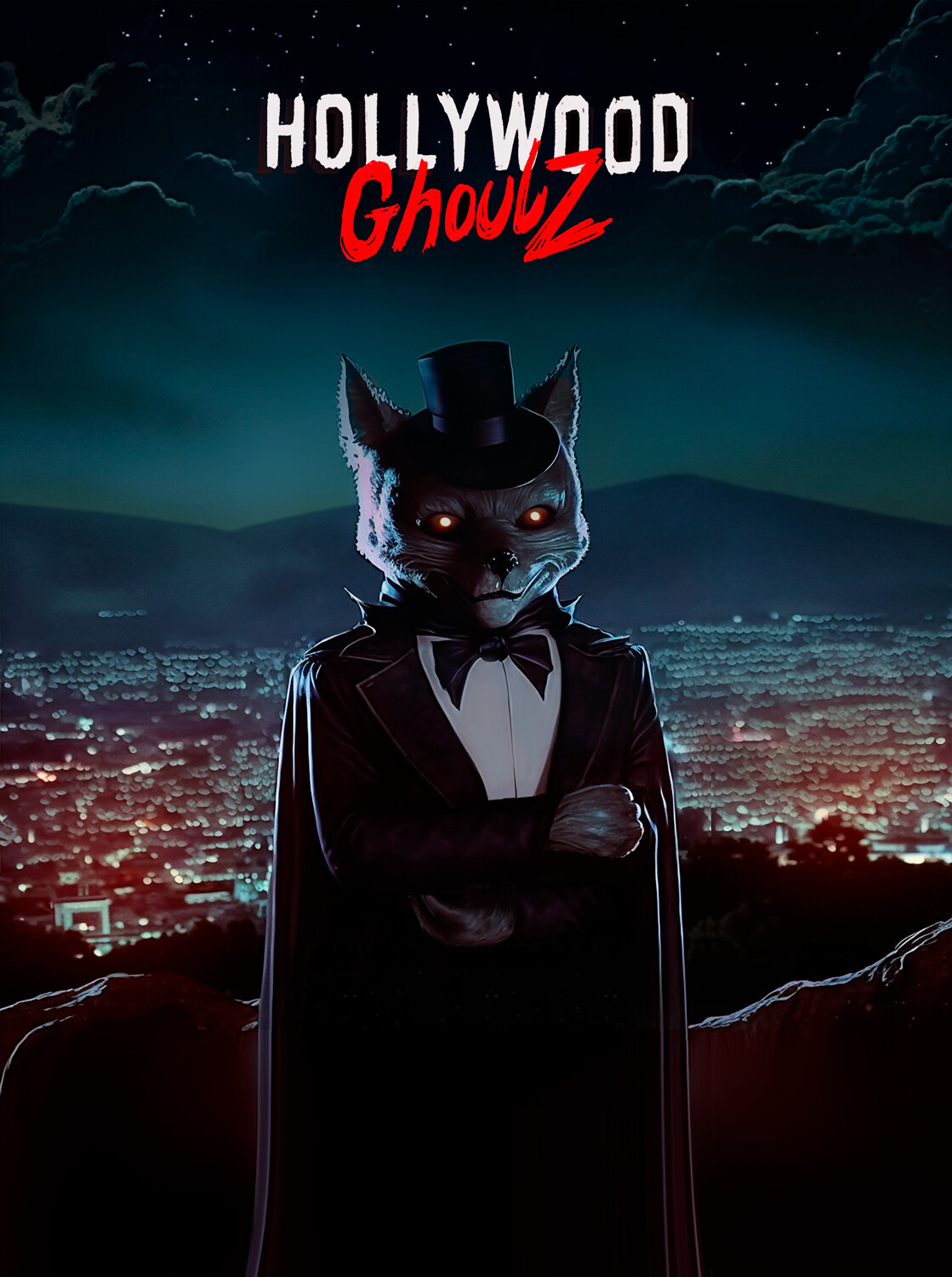 ArtStation - Hollywood Ghoulz - Wolf looking over California