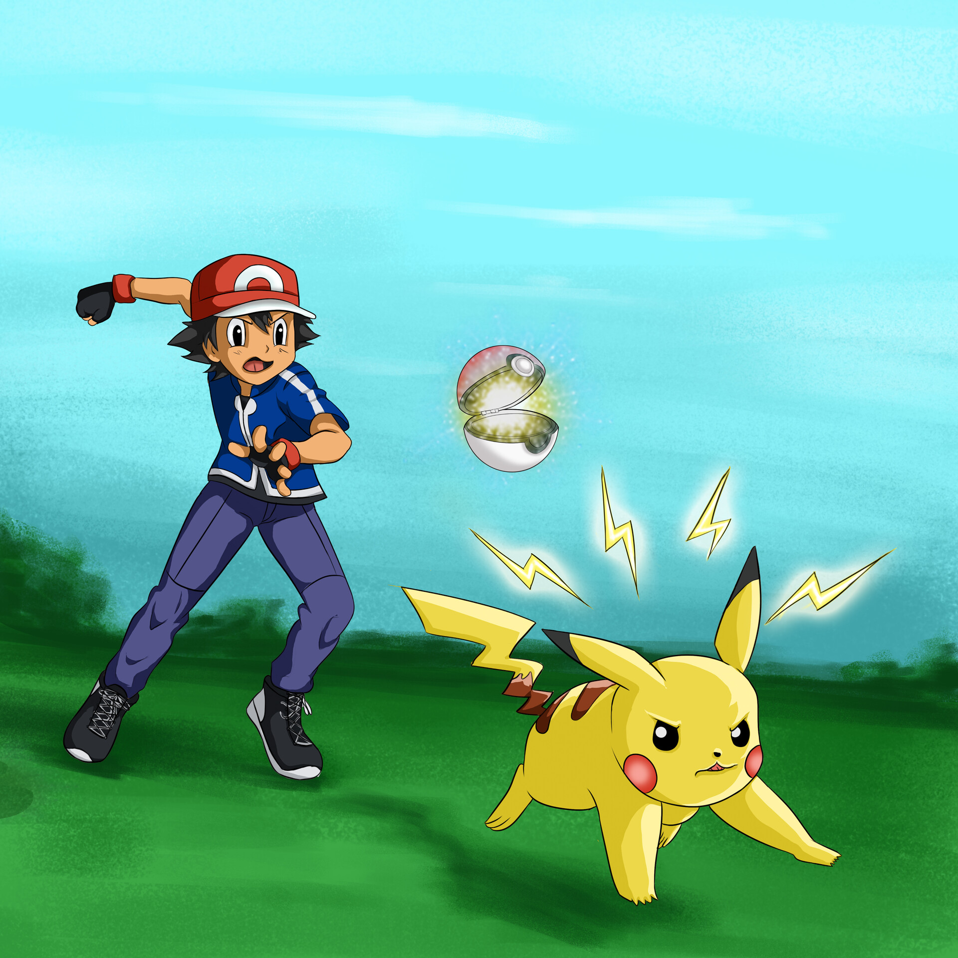 ArtStation - Pokemon illustration