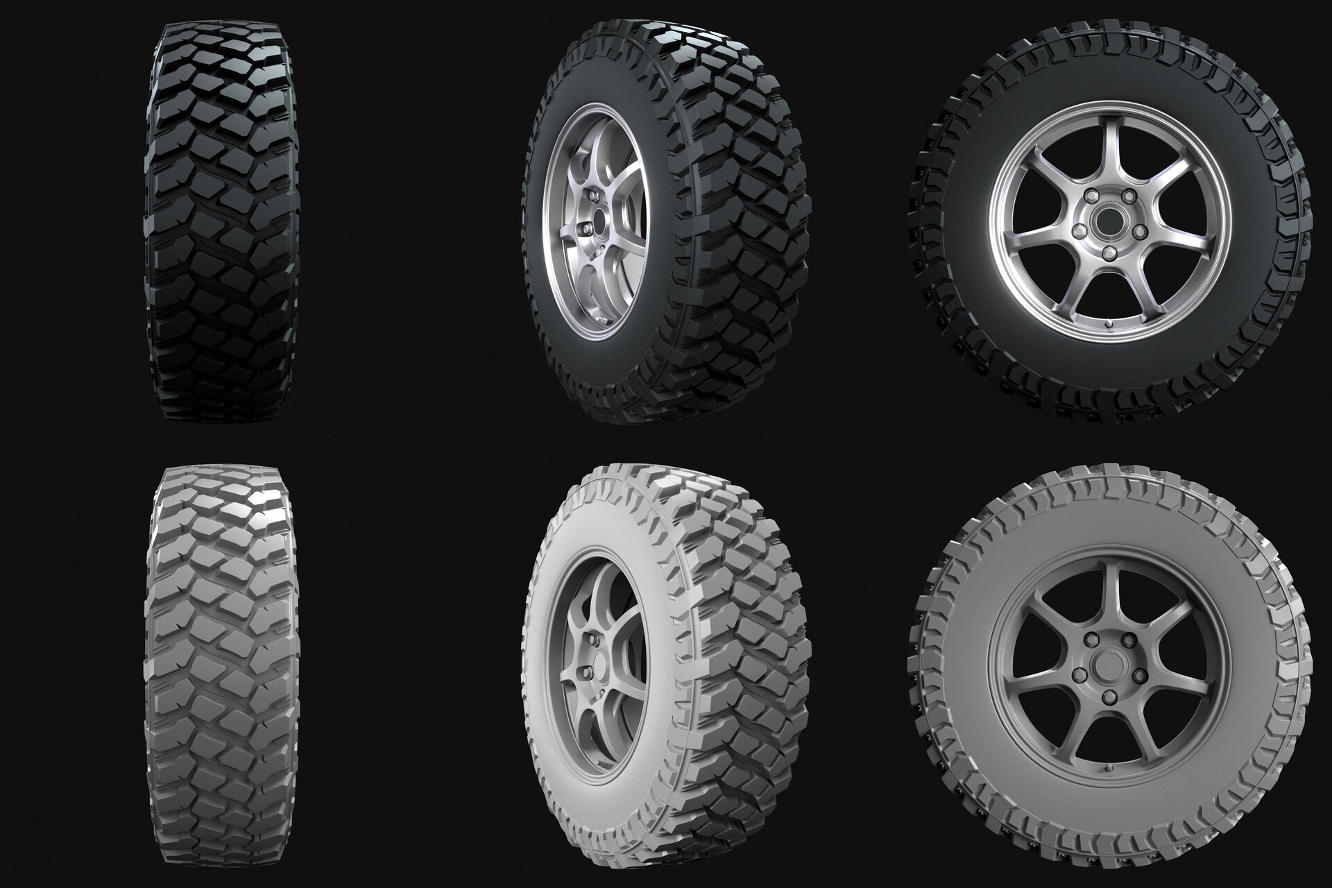 ArtStation - Subdivision Hardsurface Modeling - Firestone Tire