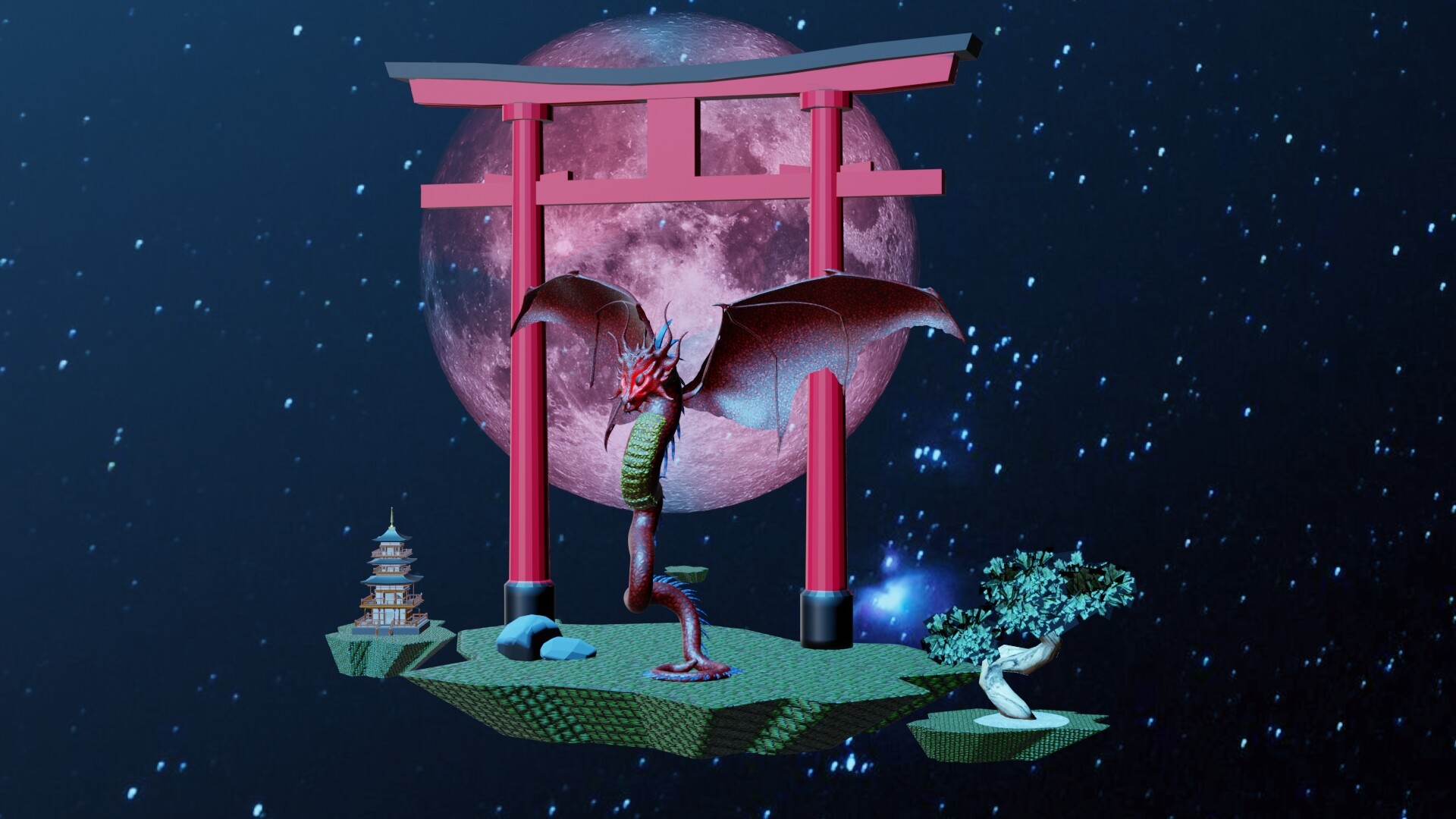 ArtStation - Dragon night