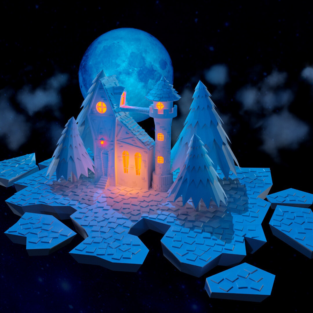 ArtStation - Cartoon castle