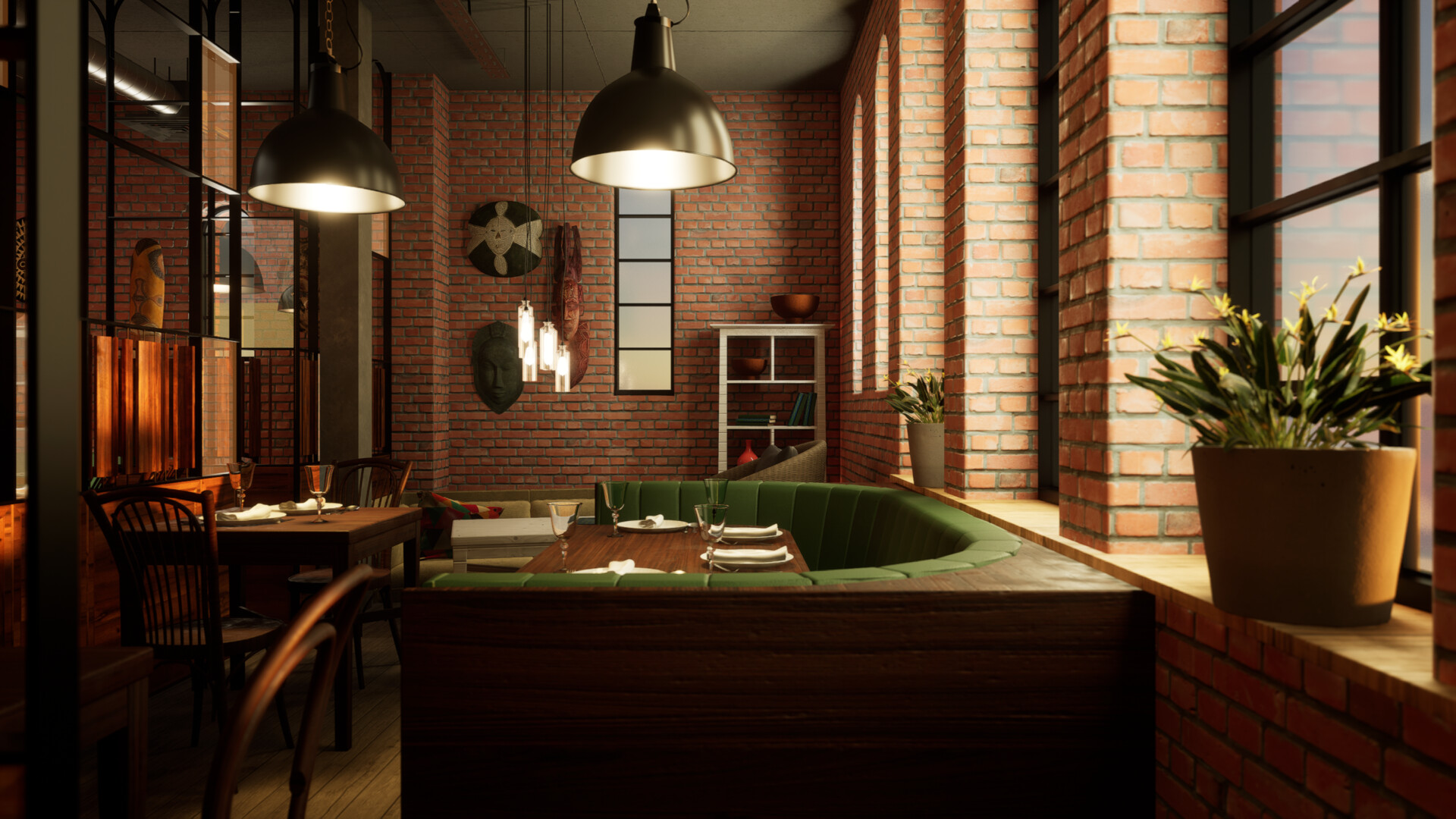 ArtStation - Modern cafe Interior visualization in Unreal Engine 5 ...