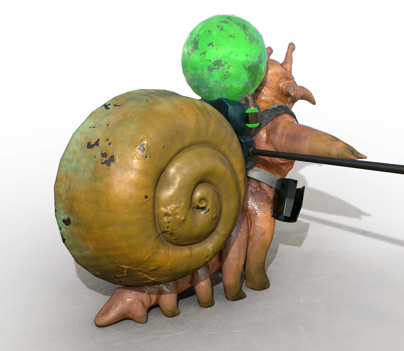 Dakota Robinson Portfolio - Snail Alien - Character Design