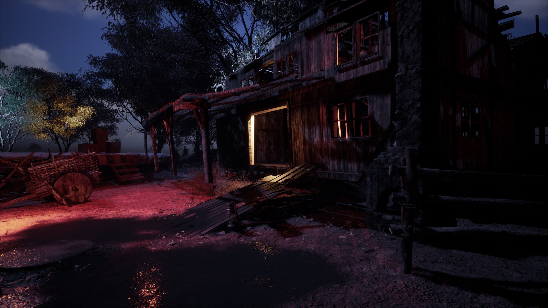 ArtStation - original level design, lighting change_evening and night light