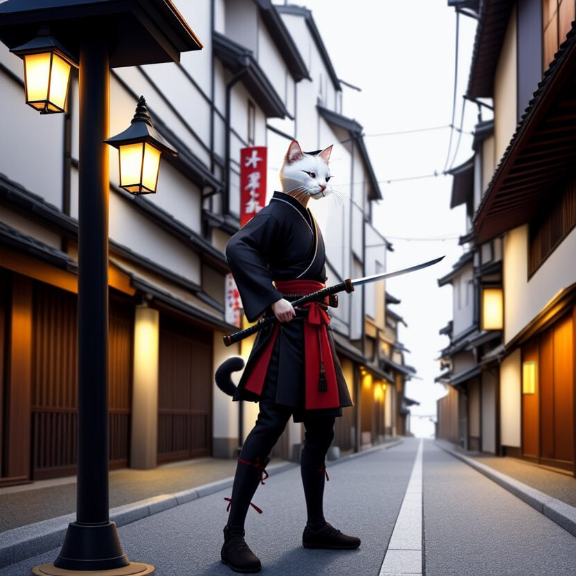 ArtStation - furry japanese samurai