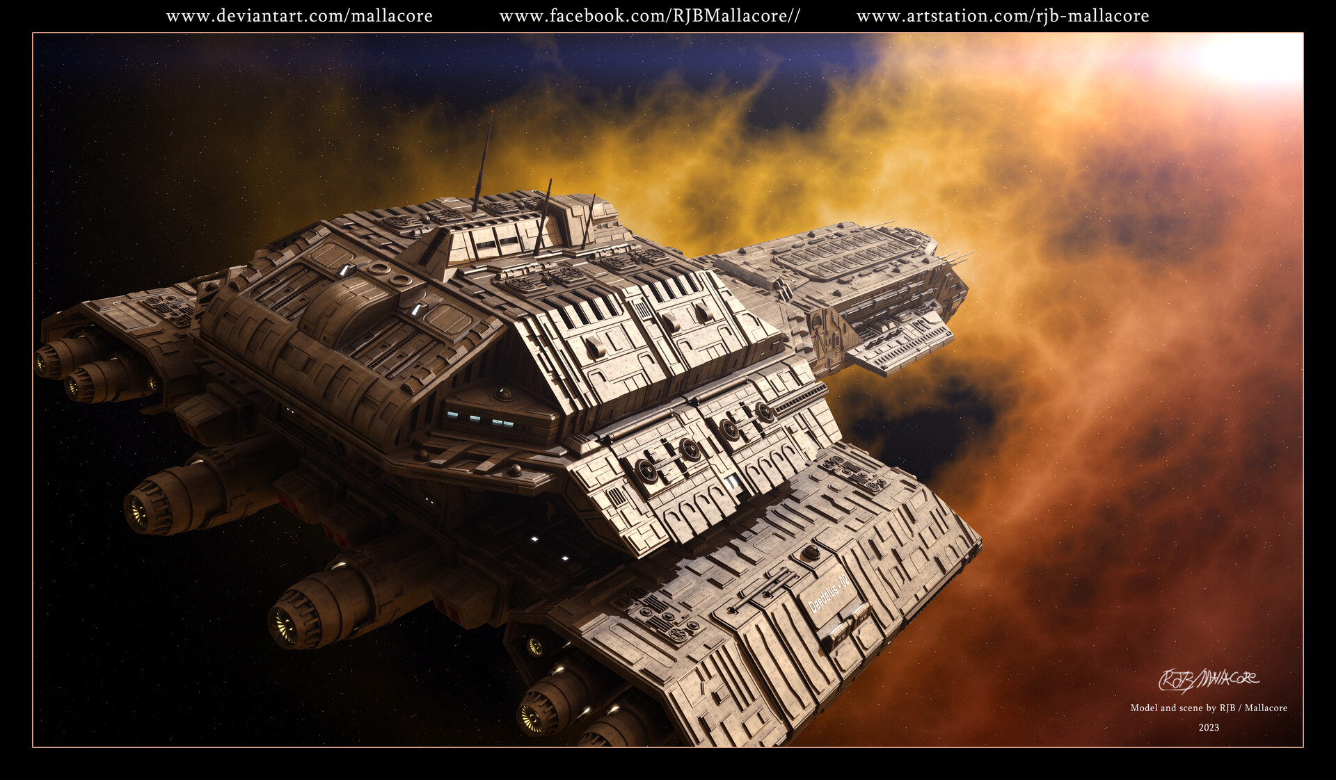 Ryan Begemann - Stargate - Daedalus Battle Carrier Refit