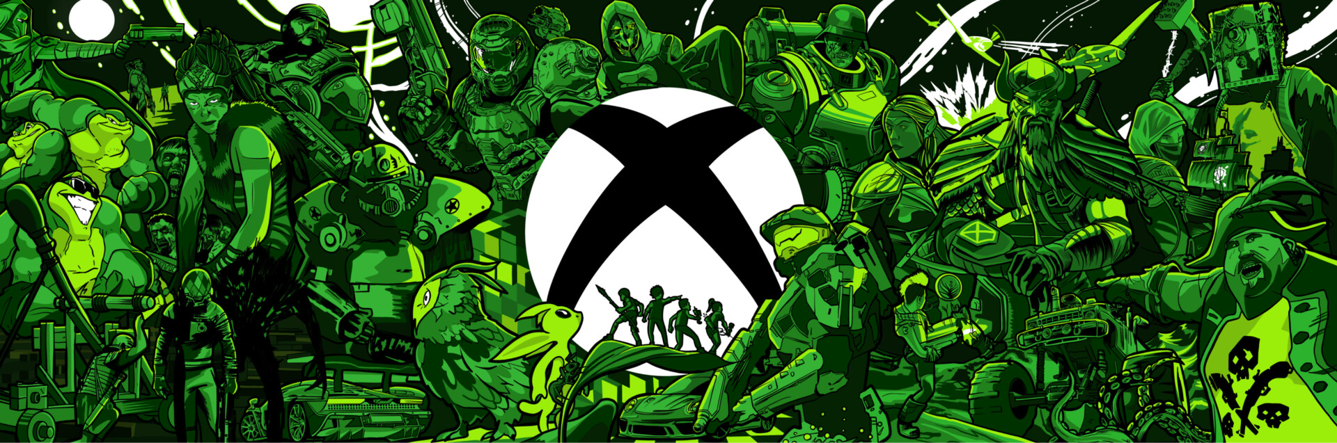 monstroman - Covers doodle illustration for social media