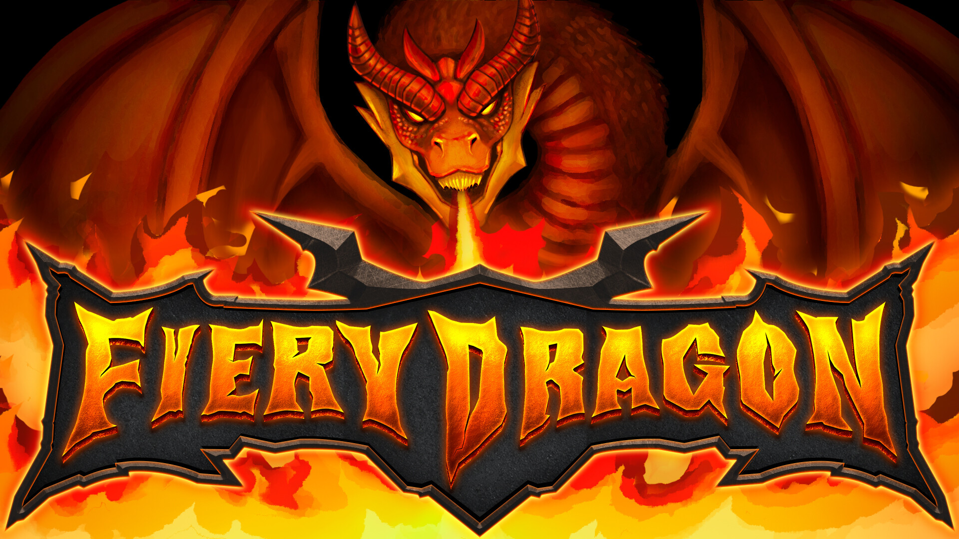 ArtStation - FIERY DRAGON GAME LOGO LAYOUT