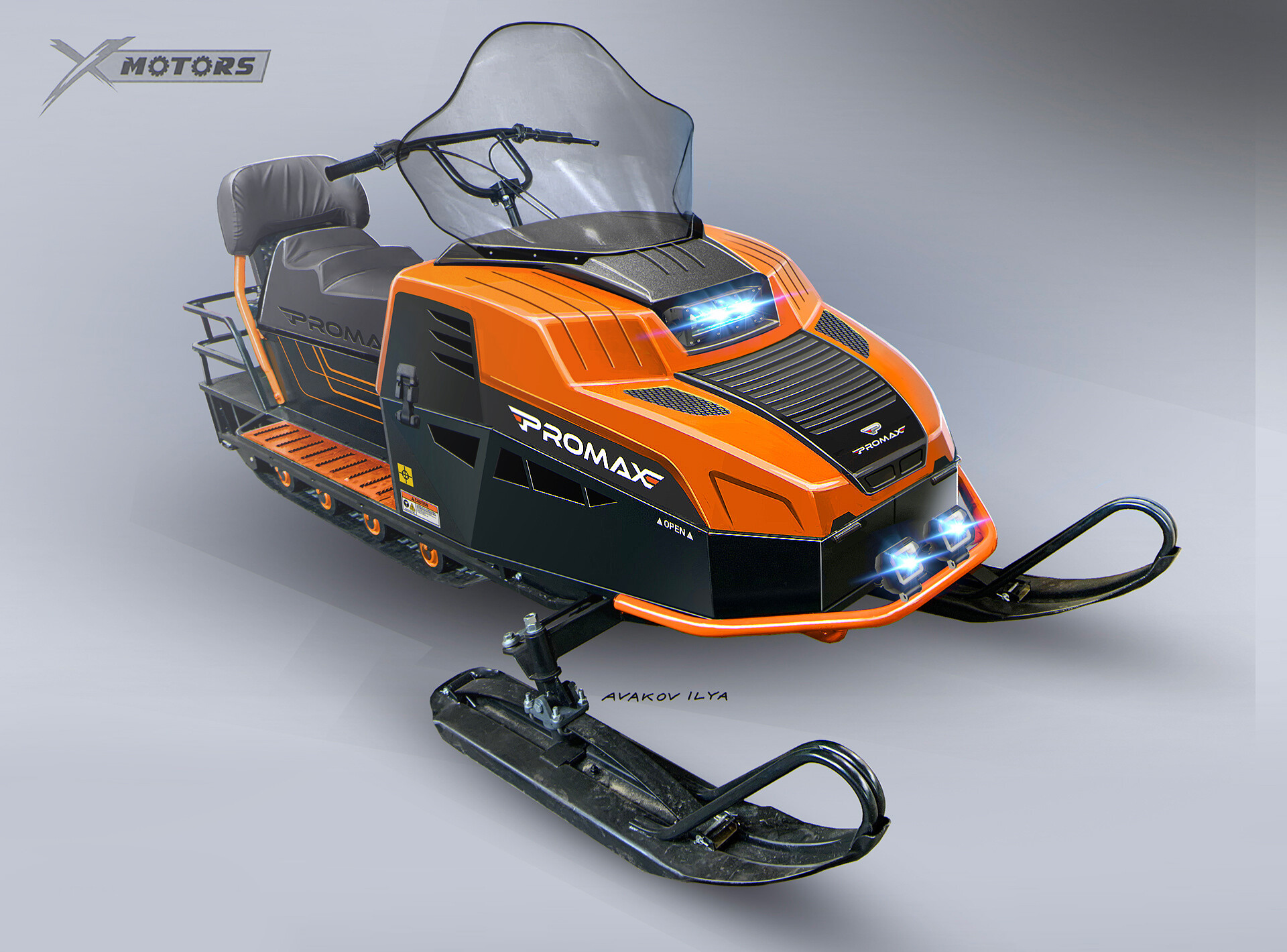 ArtStation - Snowmobile design