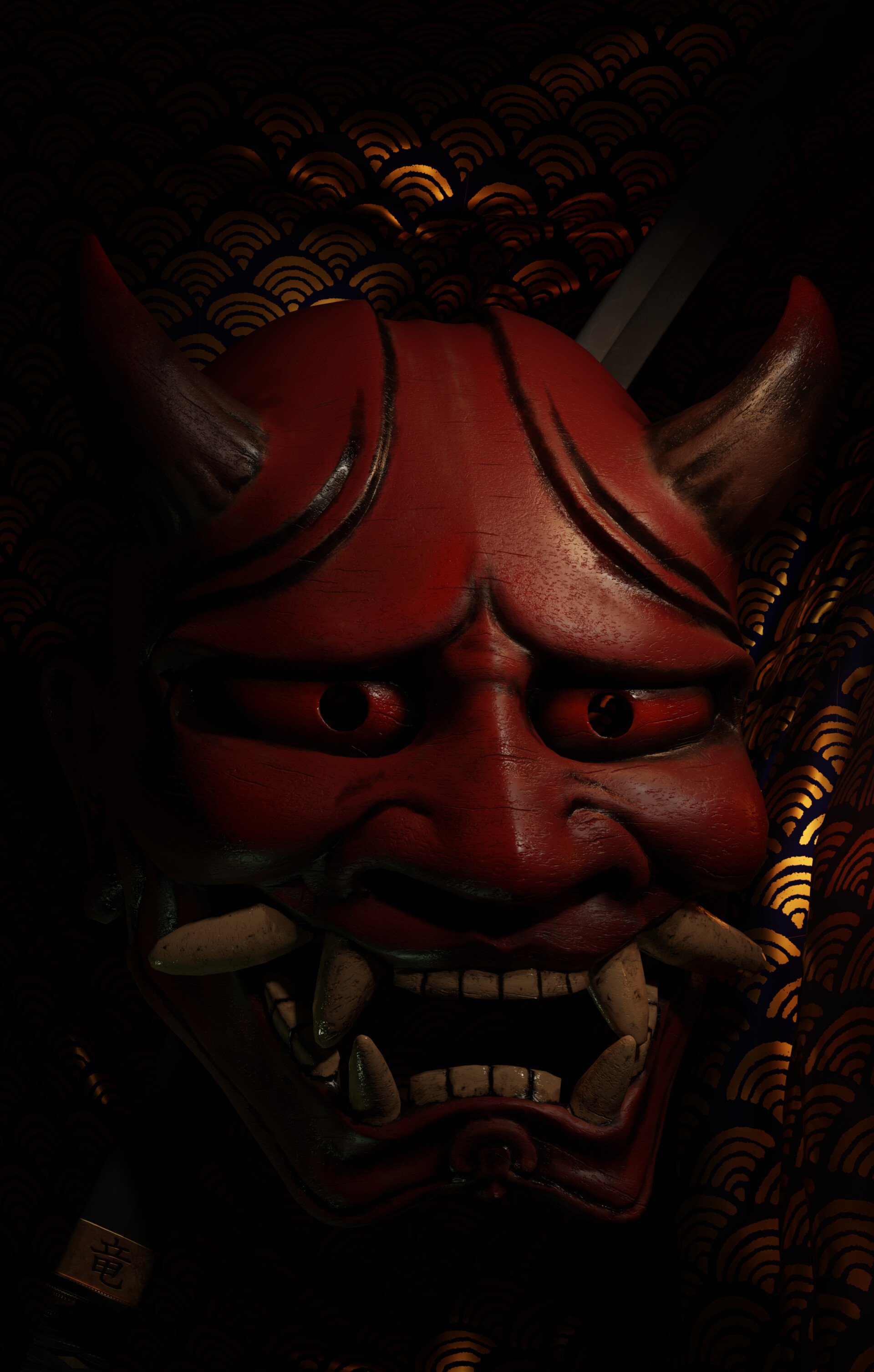 ArtStation - Oni mask asset