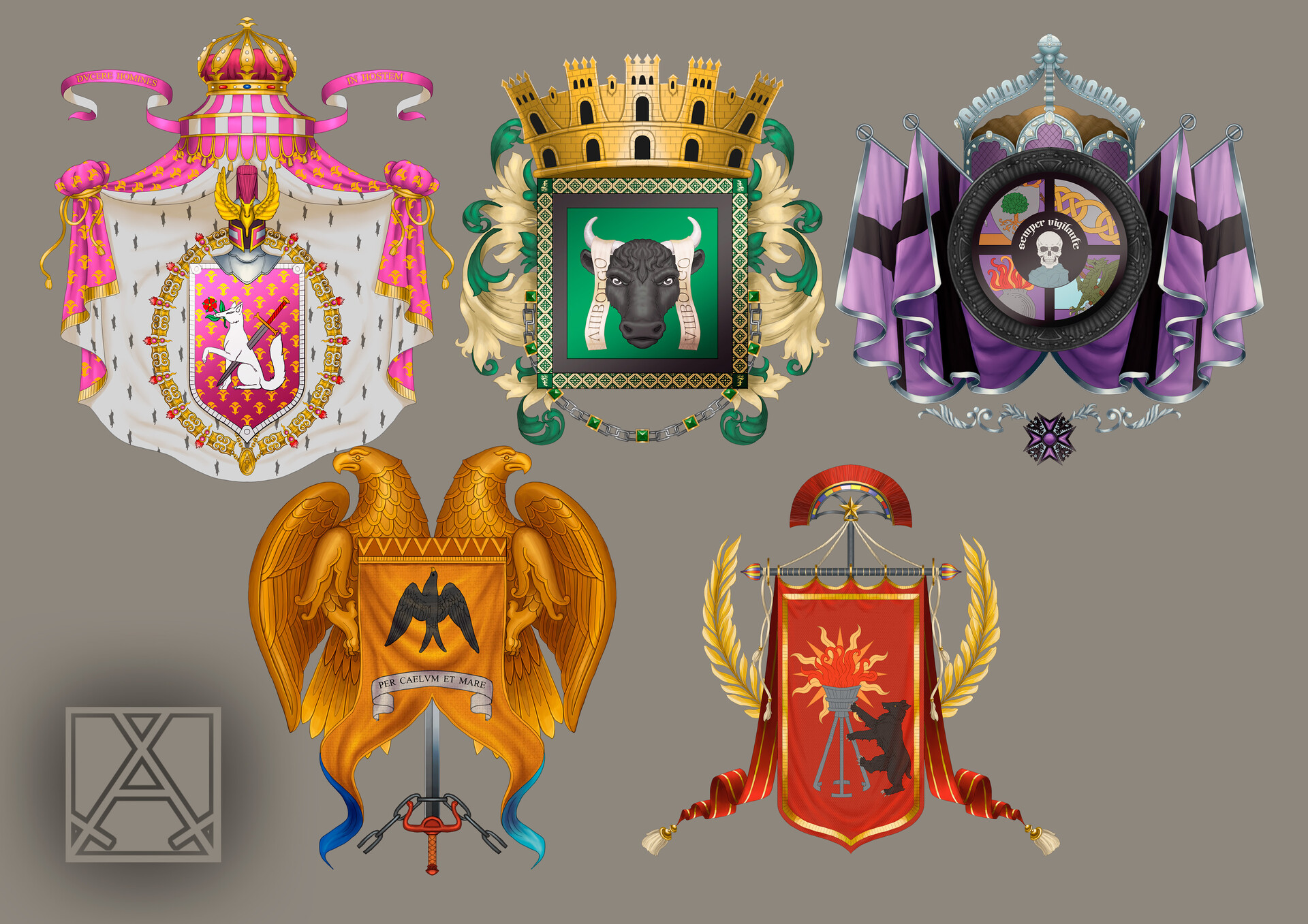 ArtStation - Heraldics of Caspilla