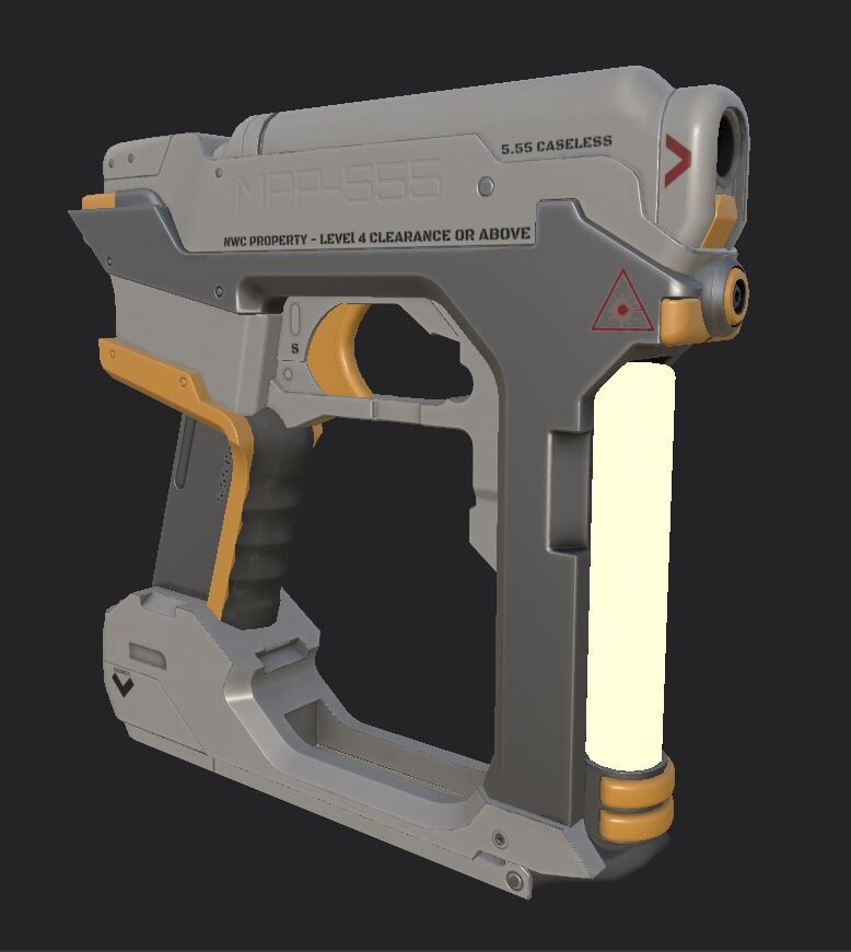 ArtStation - Sci-fi pistol