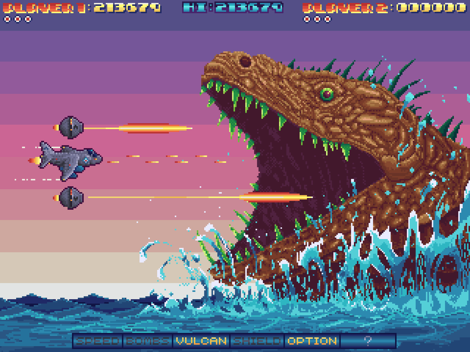 Artstation 16bit Style Shoot Em Up