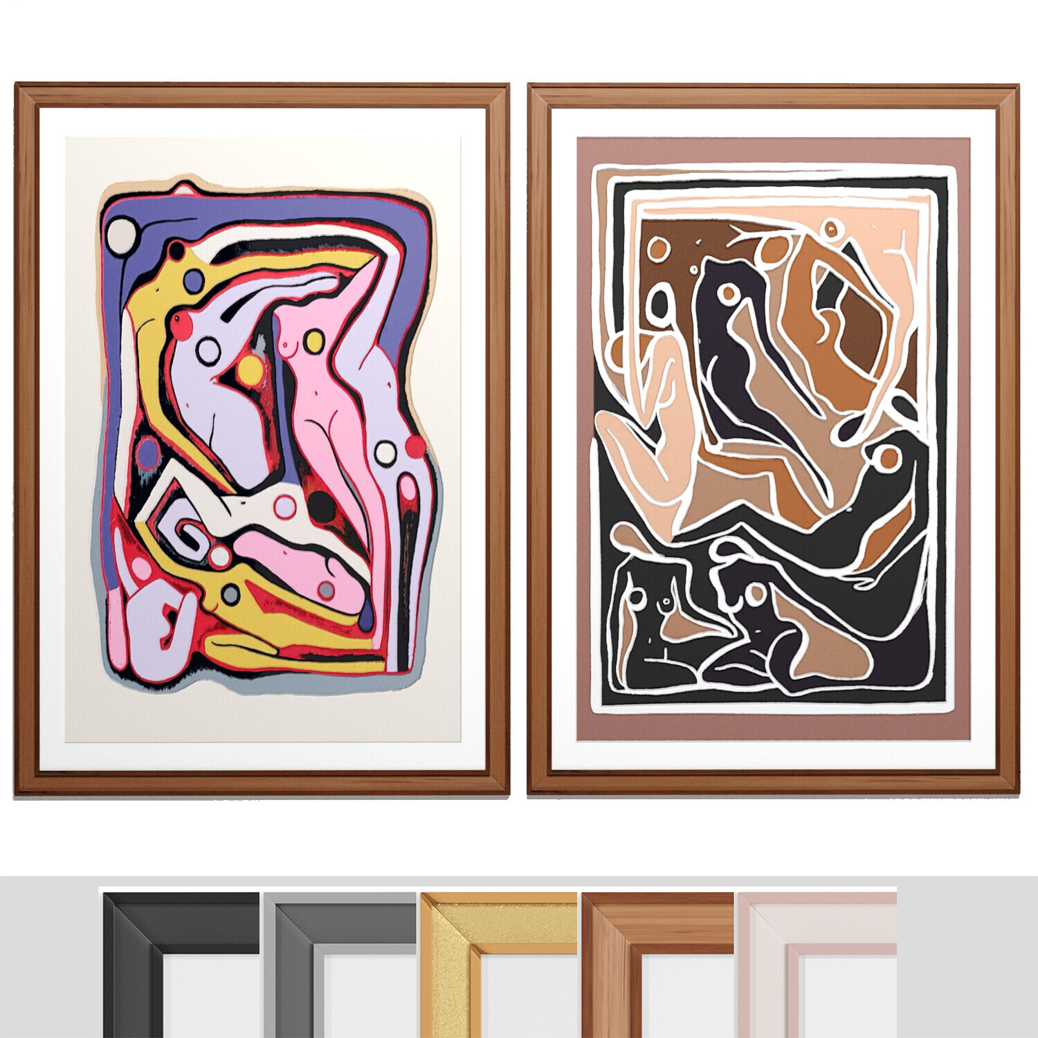ArtStation - Art Frames 156- Ecstatic Nudes Art Print 1