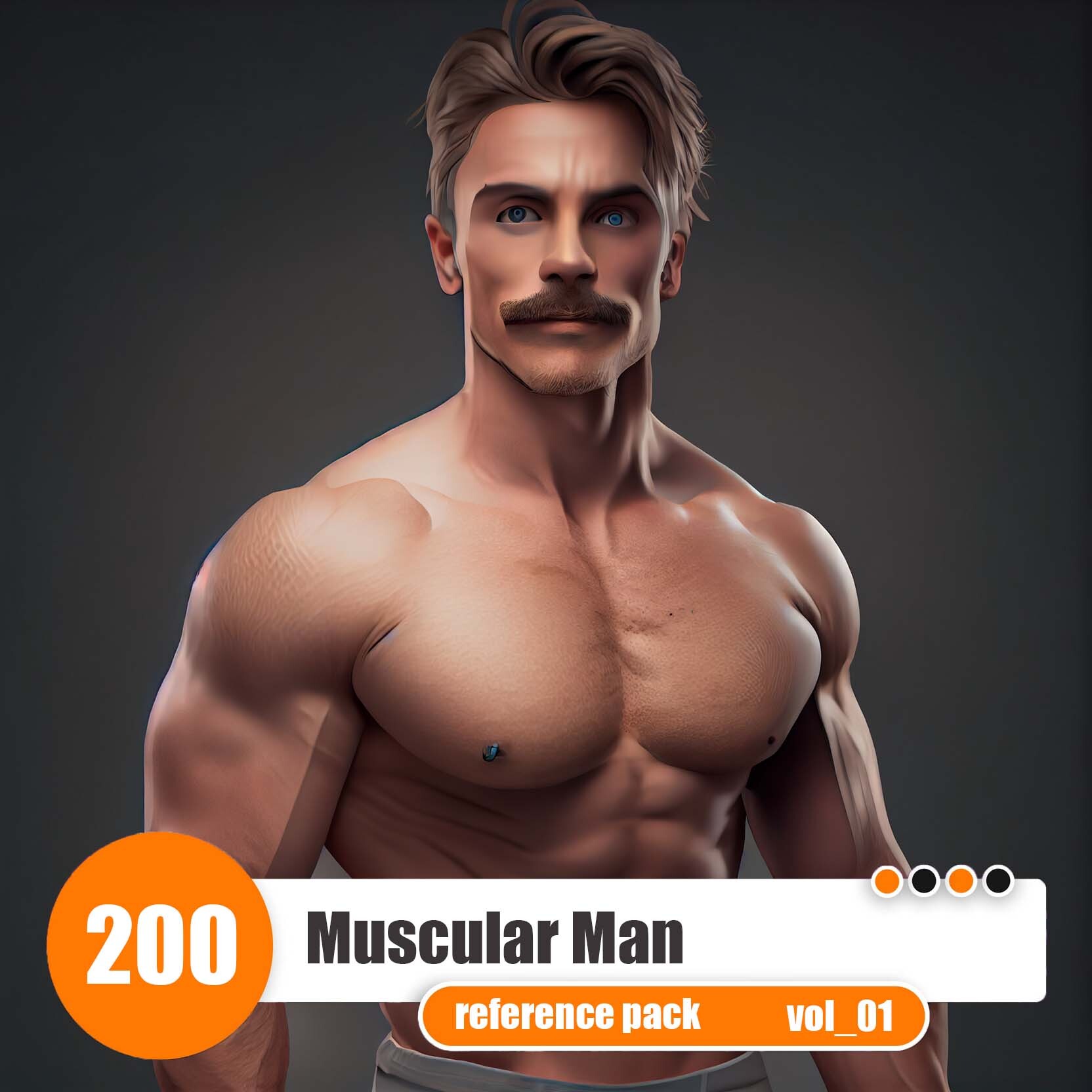 ArtStation - 200 Muscular man