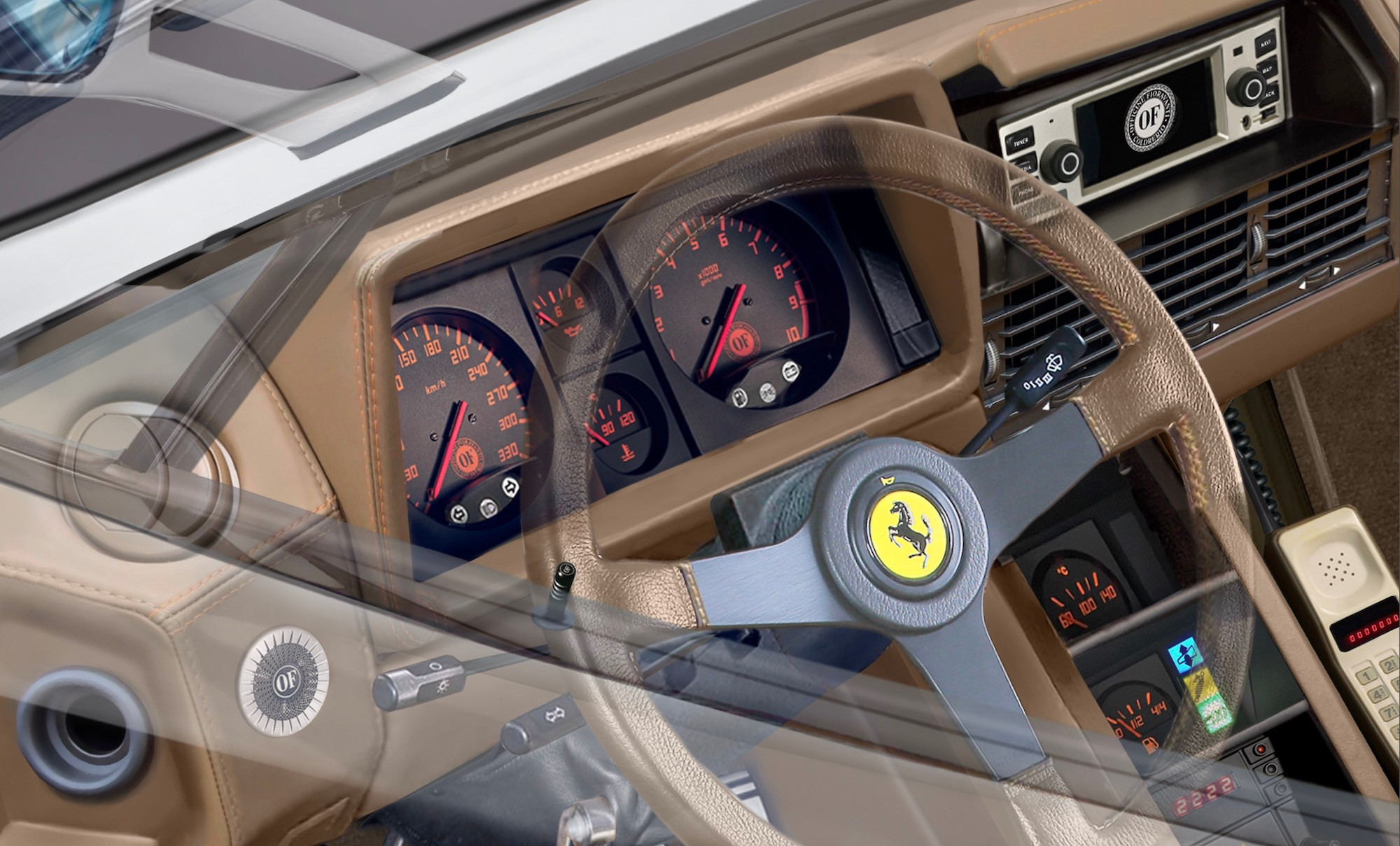 Tailor made Cutaways - Ferrari Testarossa Restomod Supercar "Officine ...