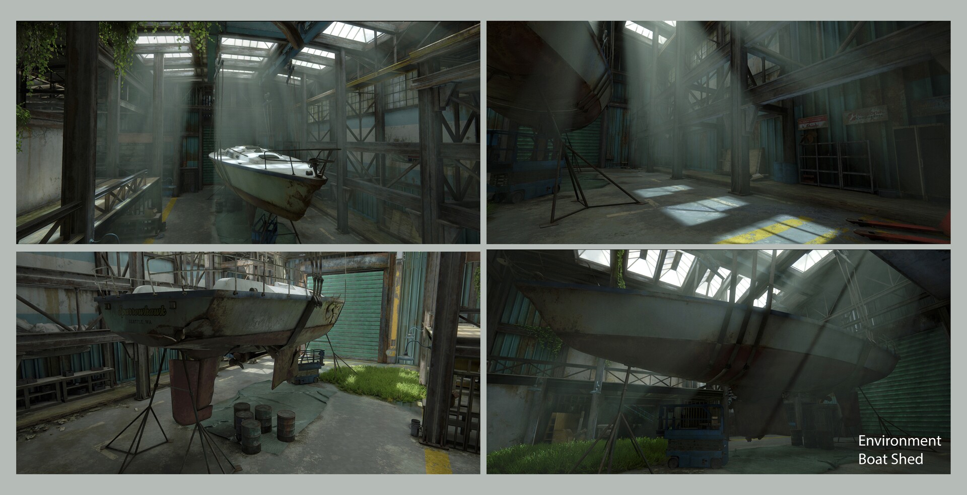 ArtStation - Boat shed