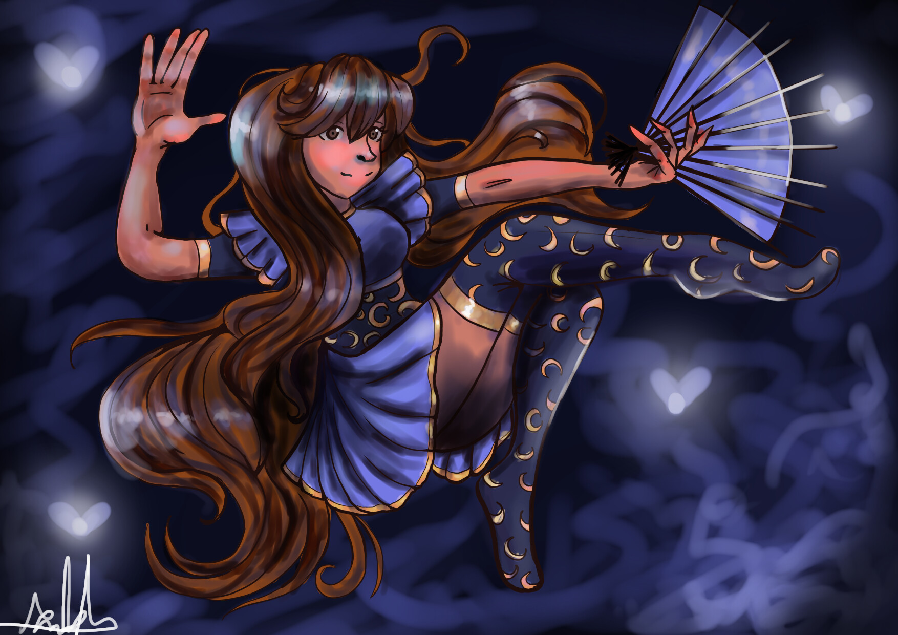 ArtStation - moon girl/ practice