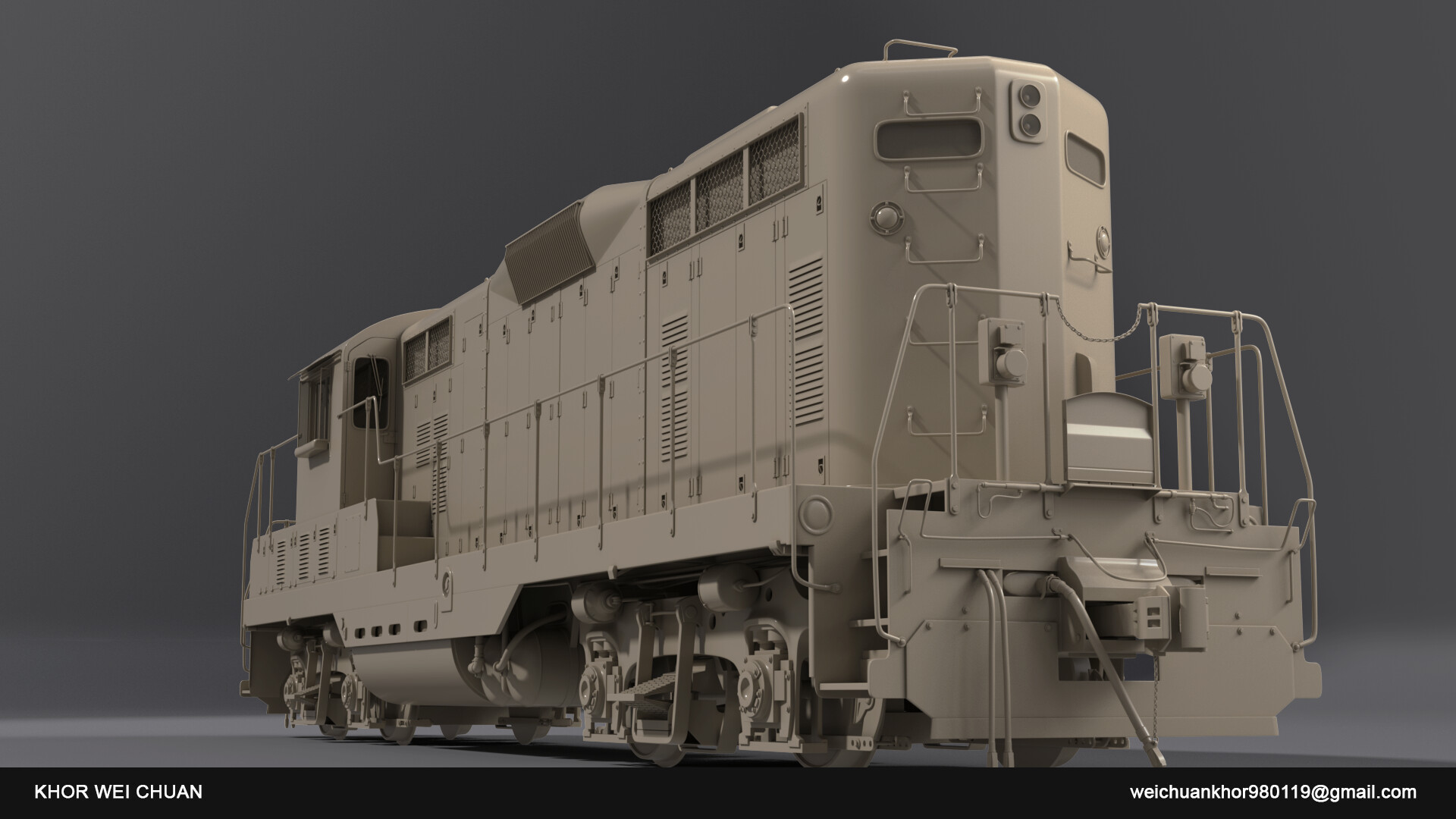 ArtStation - Western Pacific EMD GP7