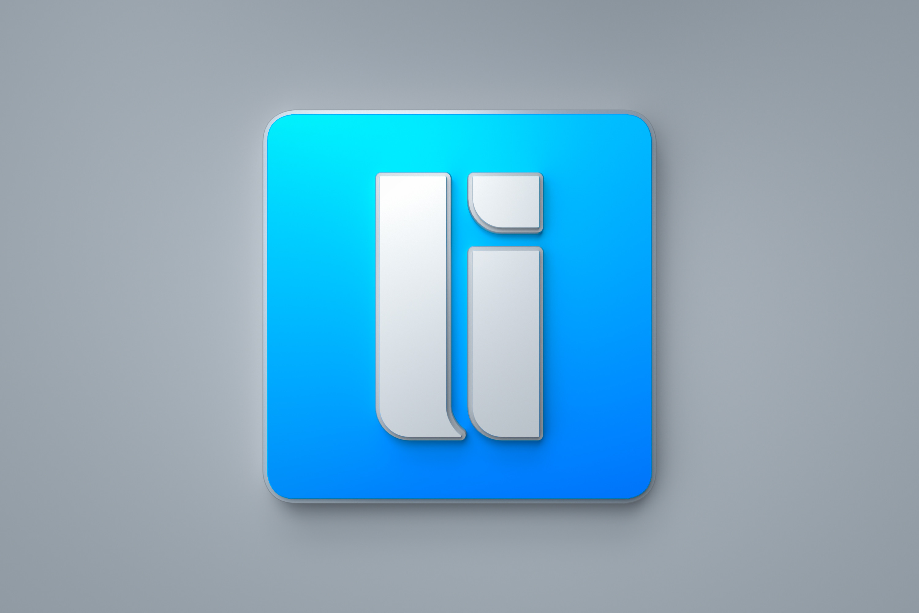 Laticis Imagery - LI Digital Icon - Turquoise on Grey Tiles