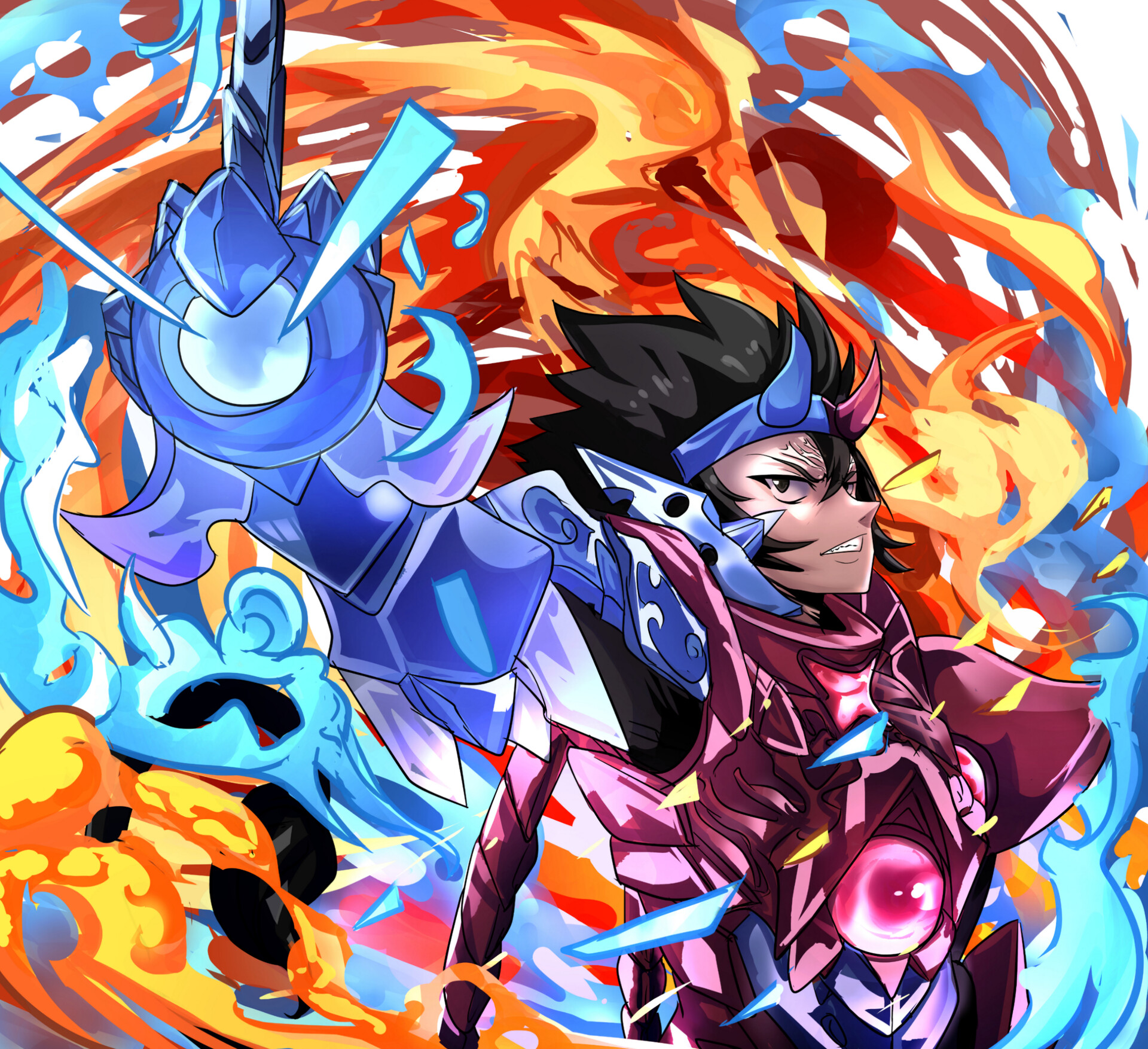 ArtStation - charakter shin with armor ( my oc )