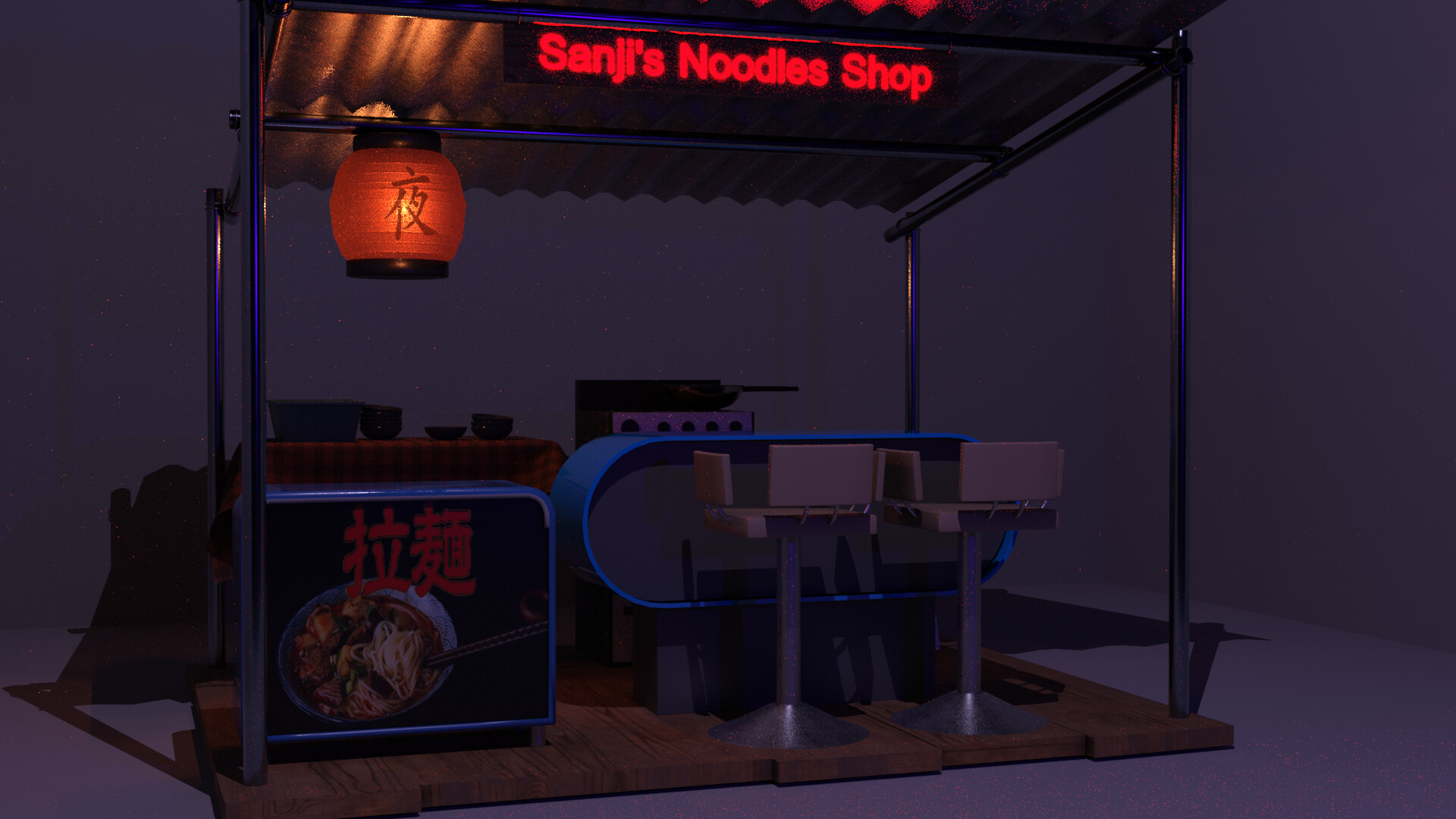 ArtStation - Sanji's Noodles Shop
