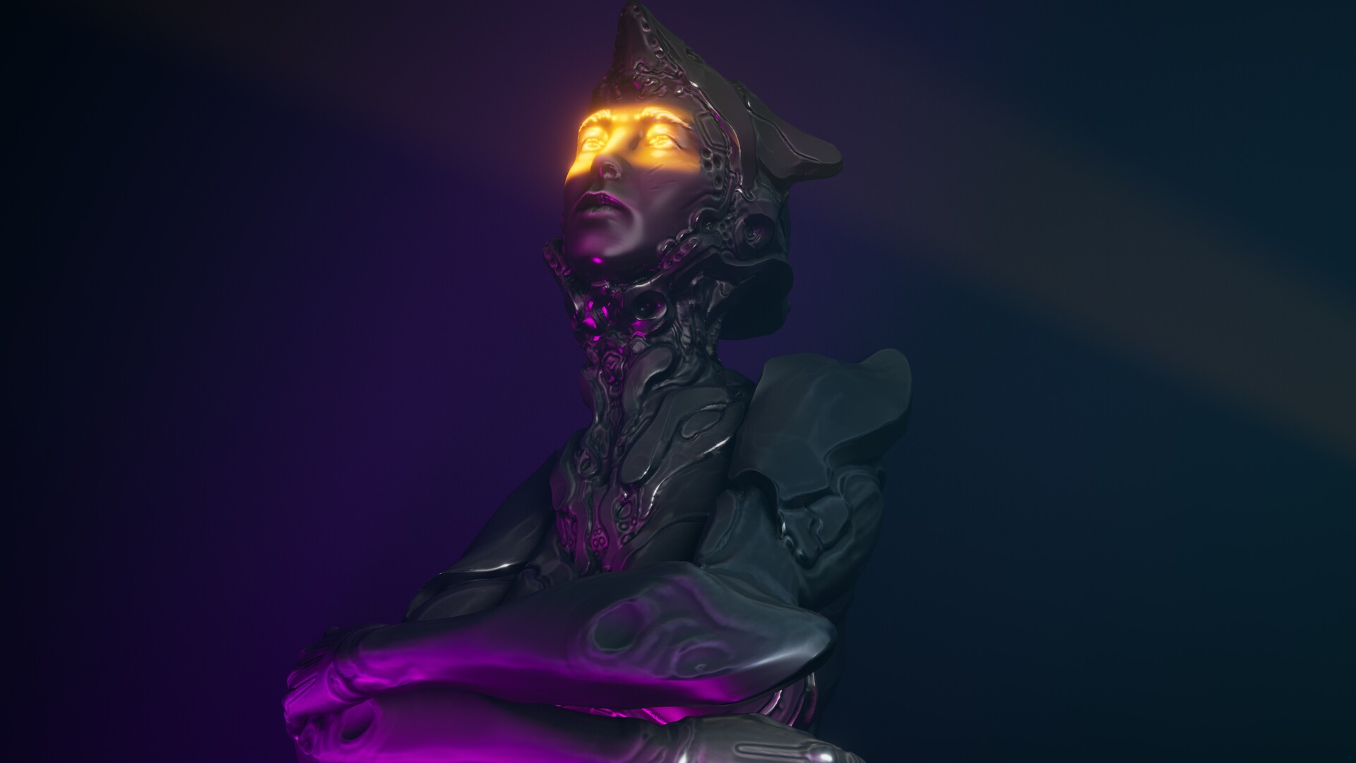 ArtStation - The waiting lady