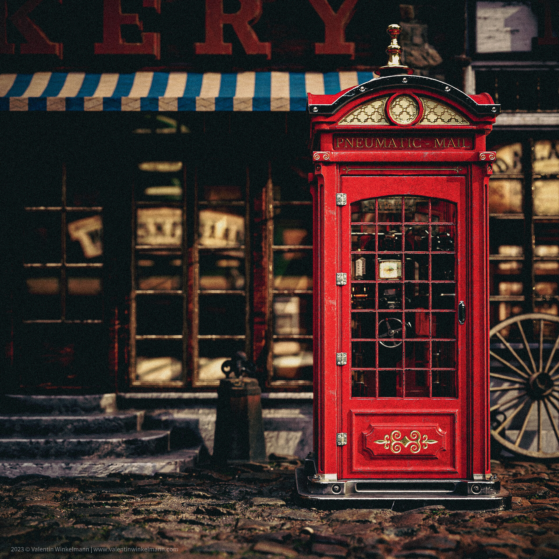 ArtStation - Pneumatic Dispatch Booth