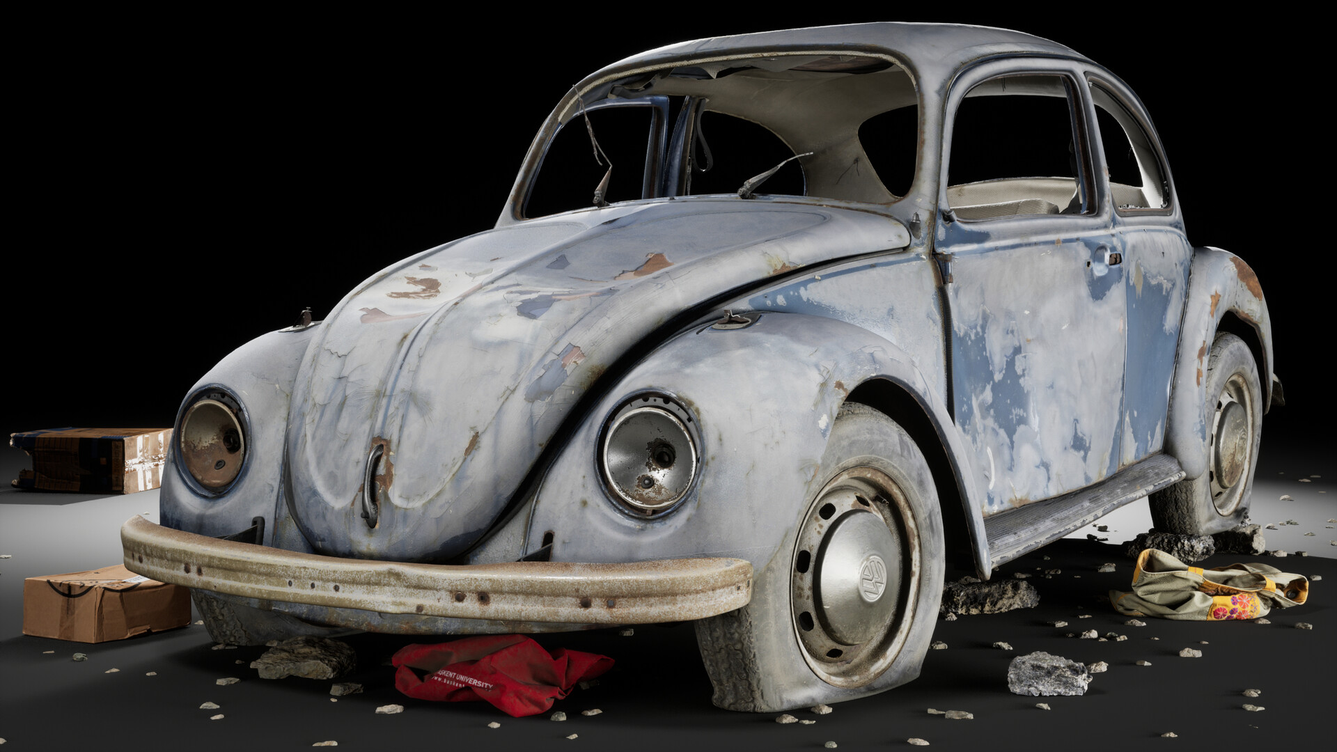 Mert Mimaroglu - Wrecked VW Beetle - Unreal
