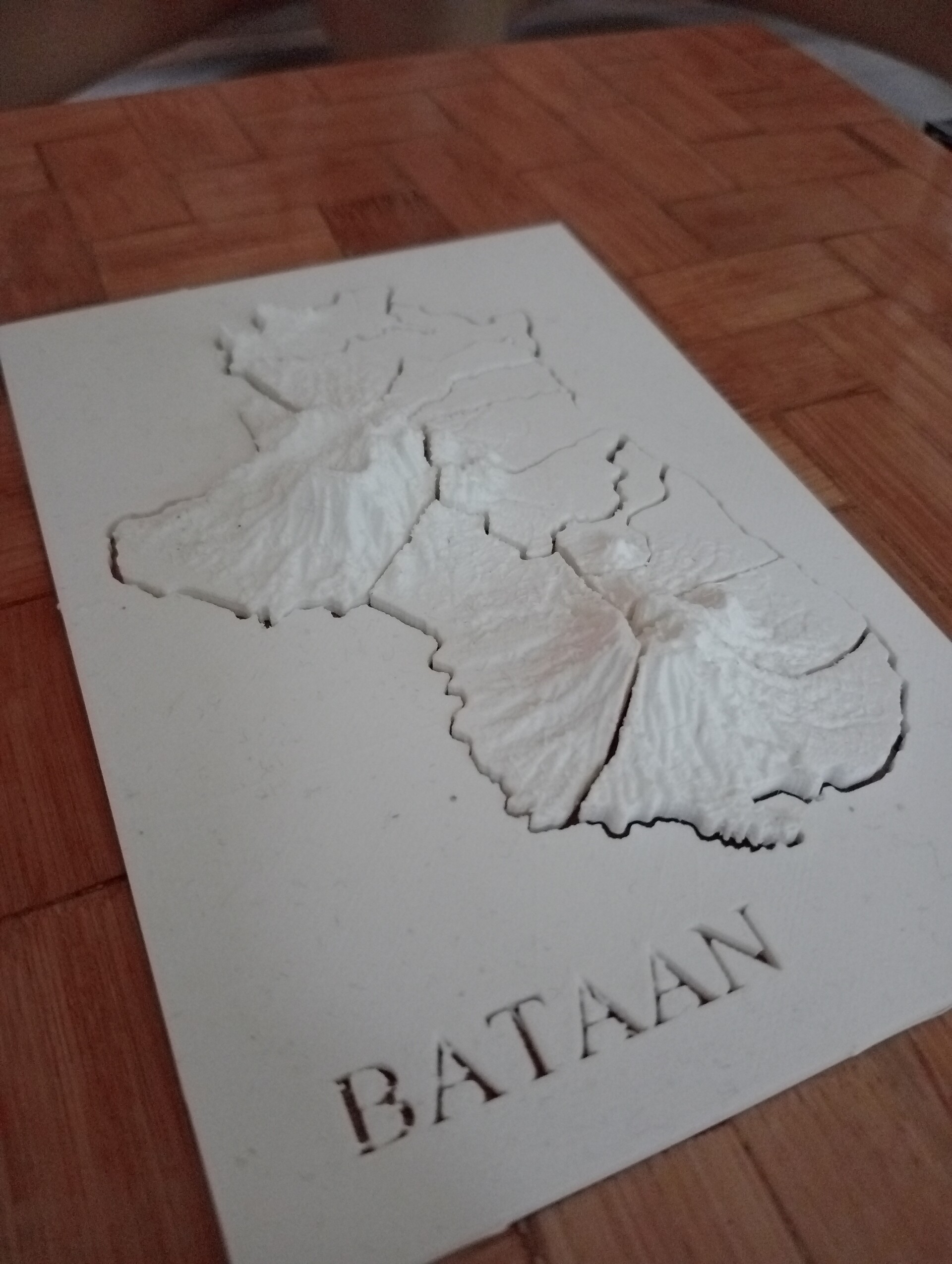 ArtStation - 3D model /printed mini Bataan map puzzle