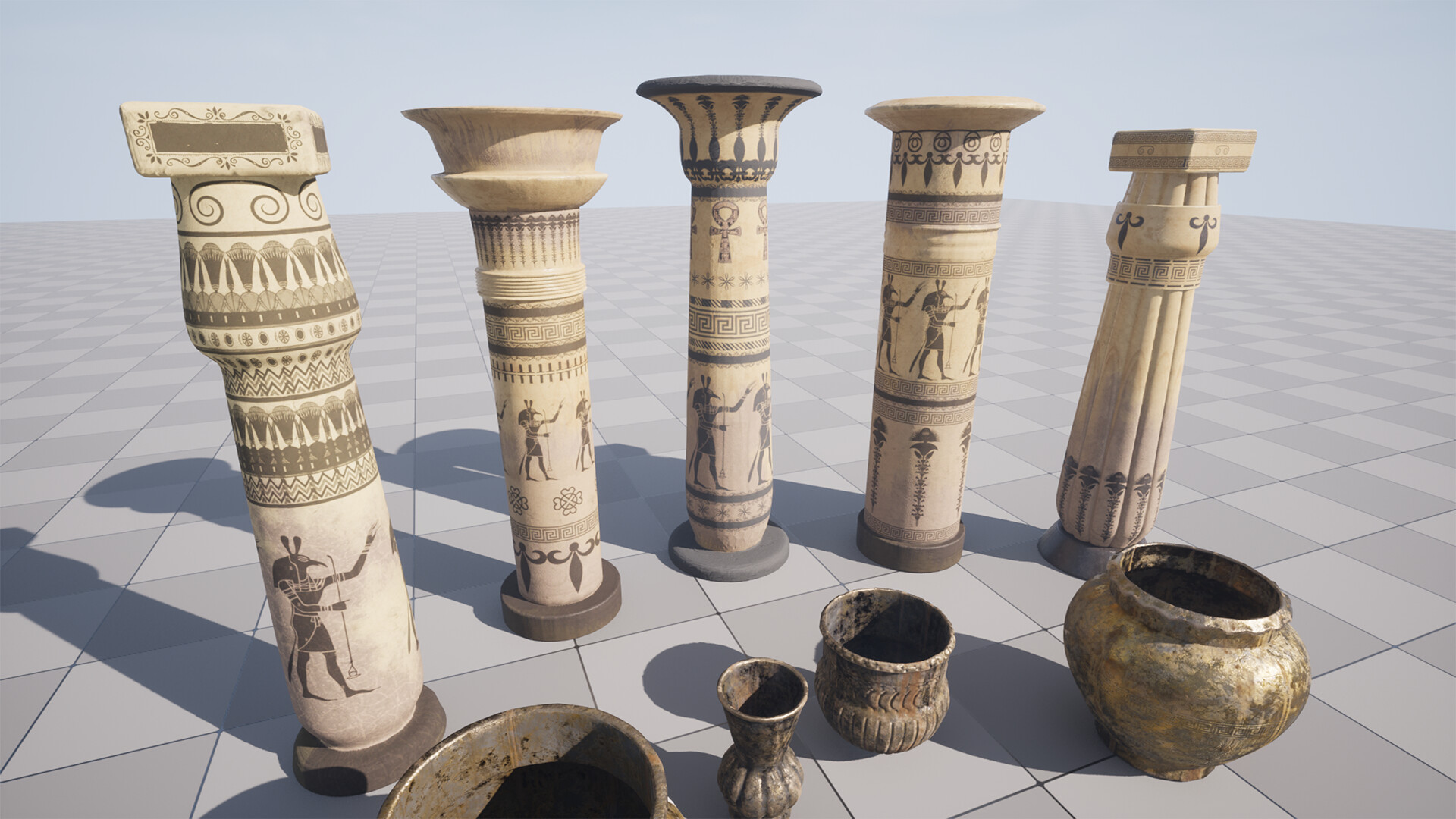 adnan ul haq - The Ancient Egyptian Pottery & Pillar Props Pack