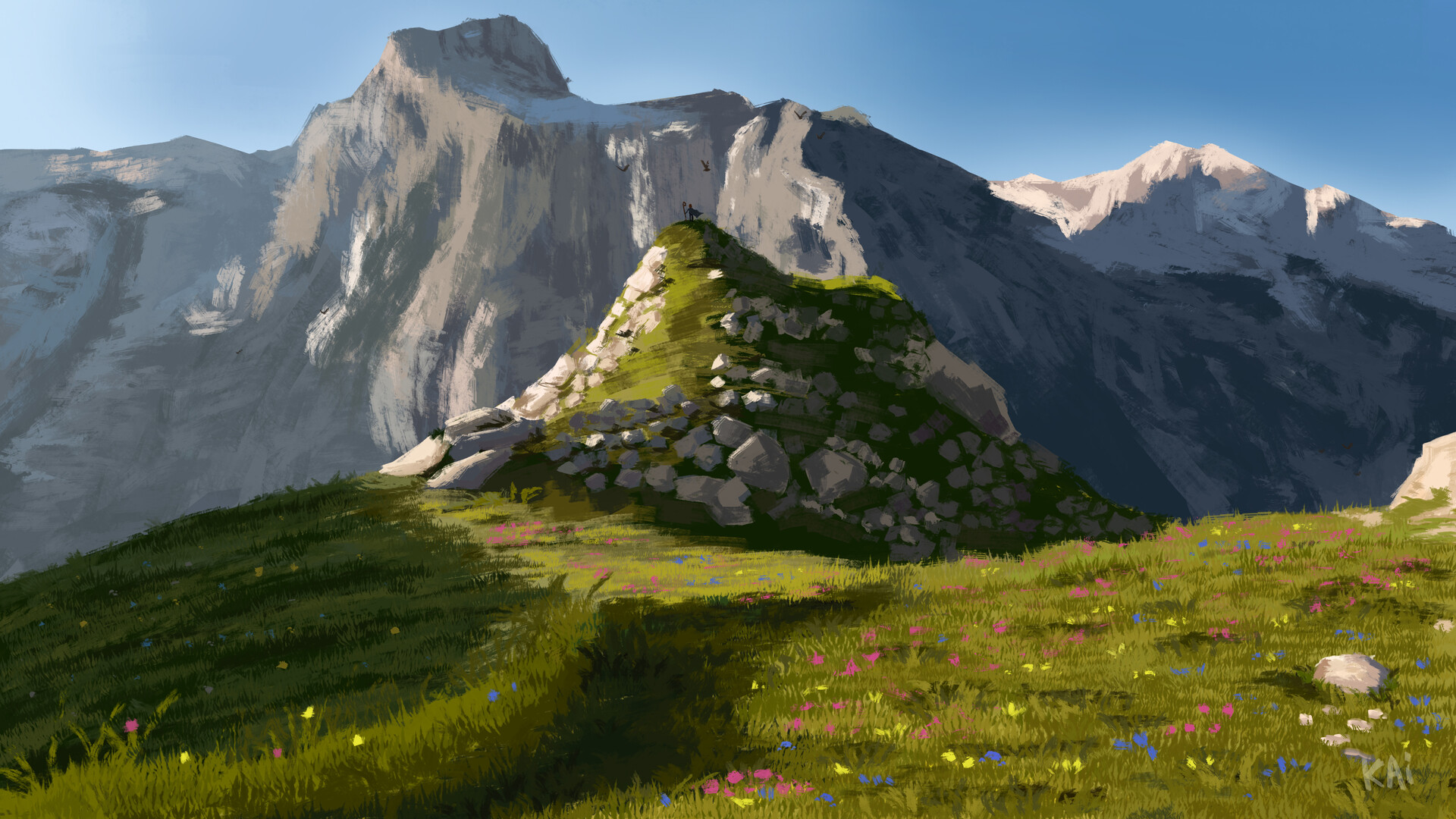 ArtStation - mountain landscape