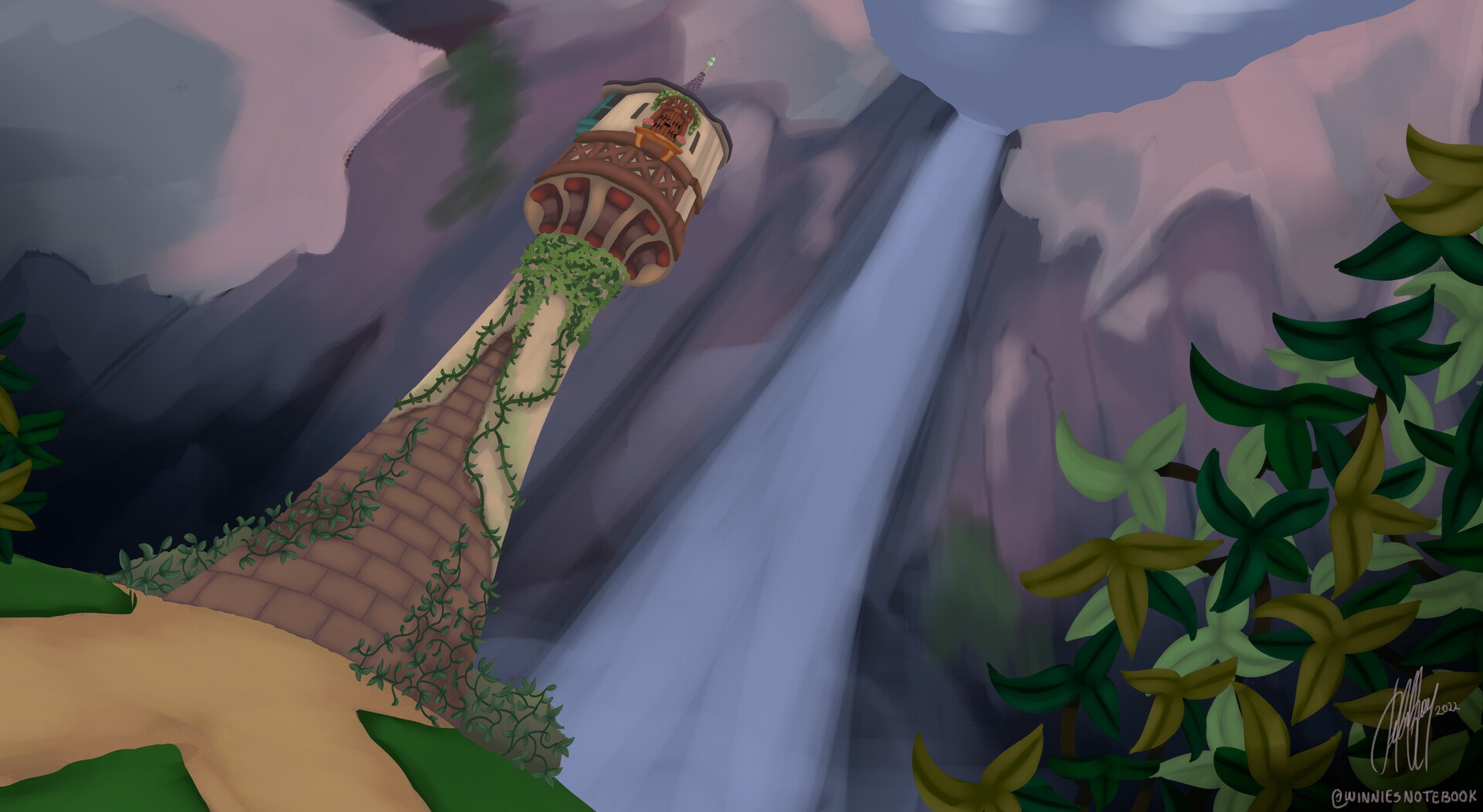 Pilar Mercedes Choy Parra - Tangled - Animation background concept #2