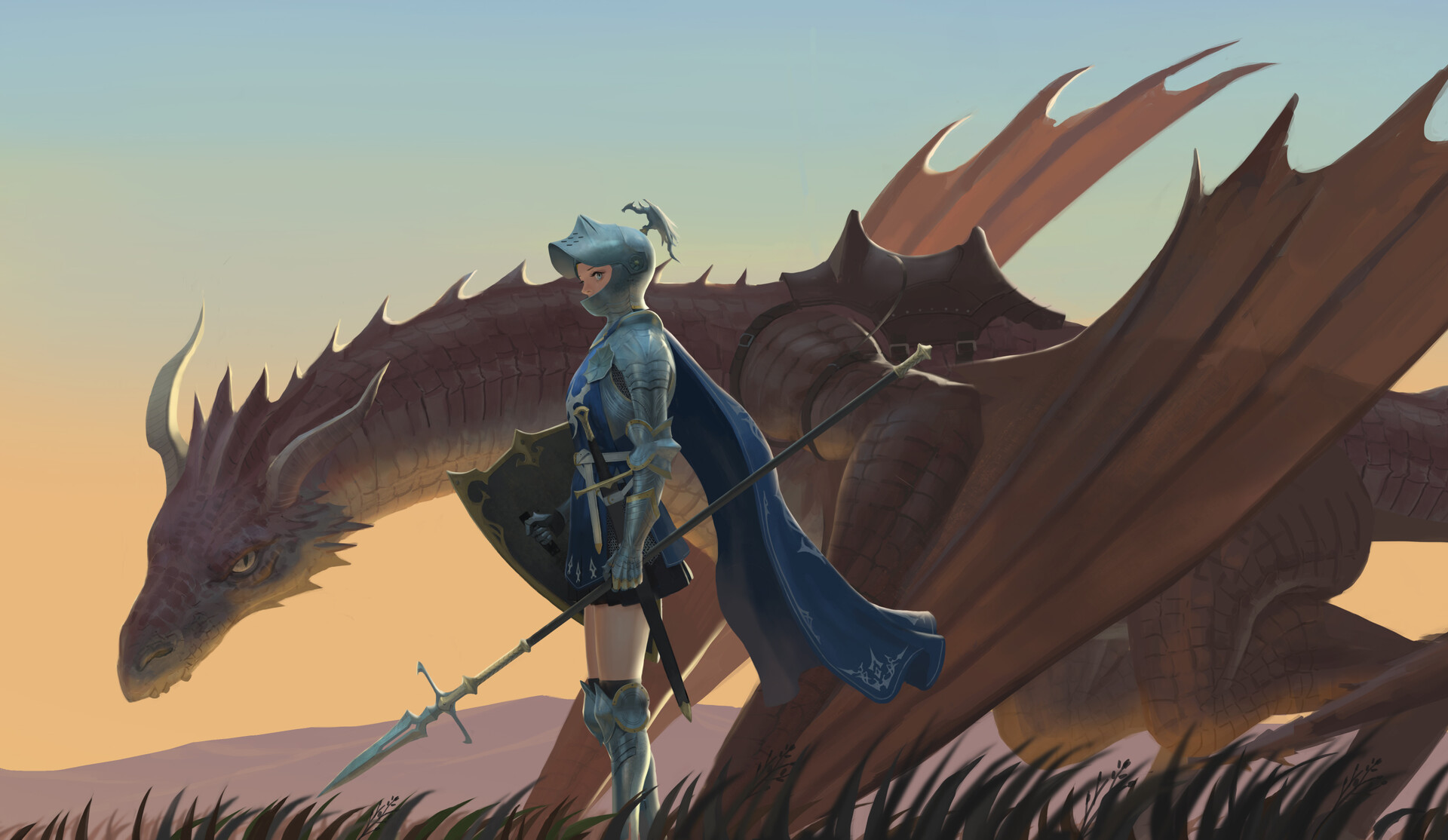 ArtStation - [Personal Project] Dragon Knight