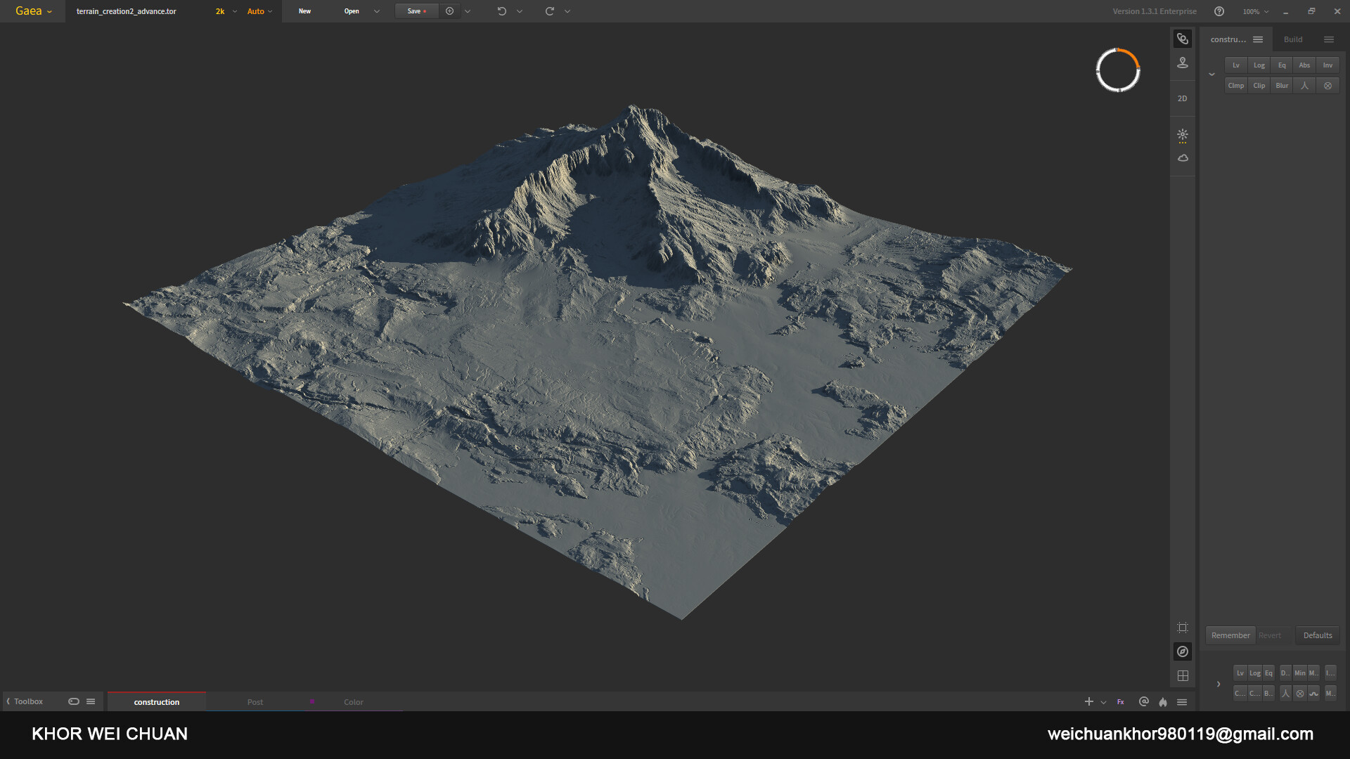Billy Khor - Gaea landscape sketch