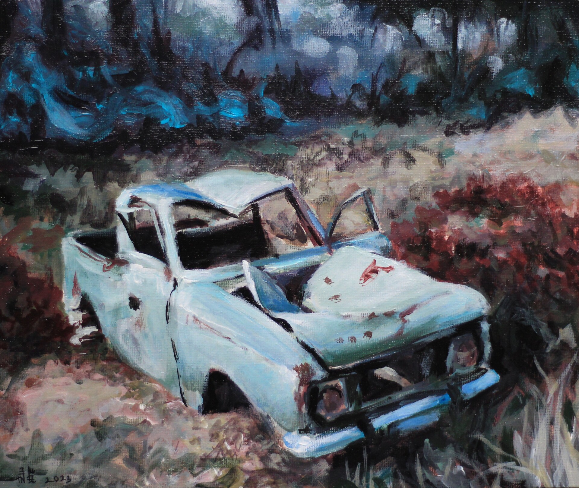 ArtStation - Abandoned car wrecks