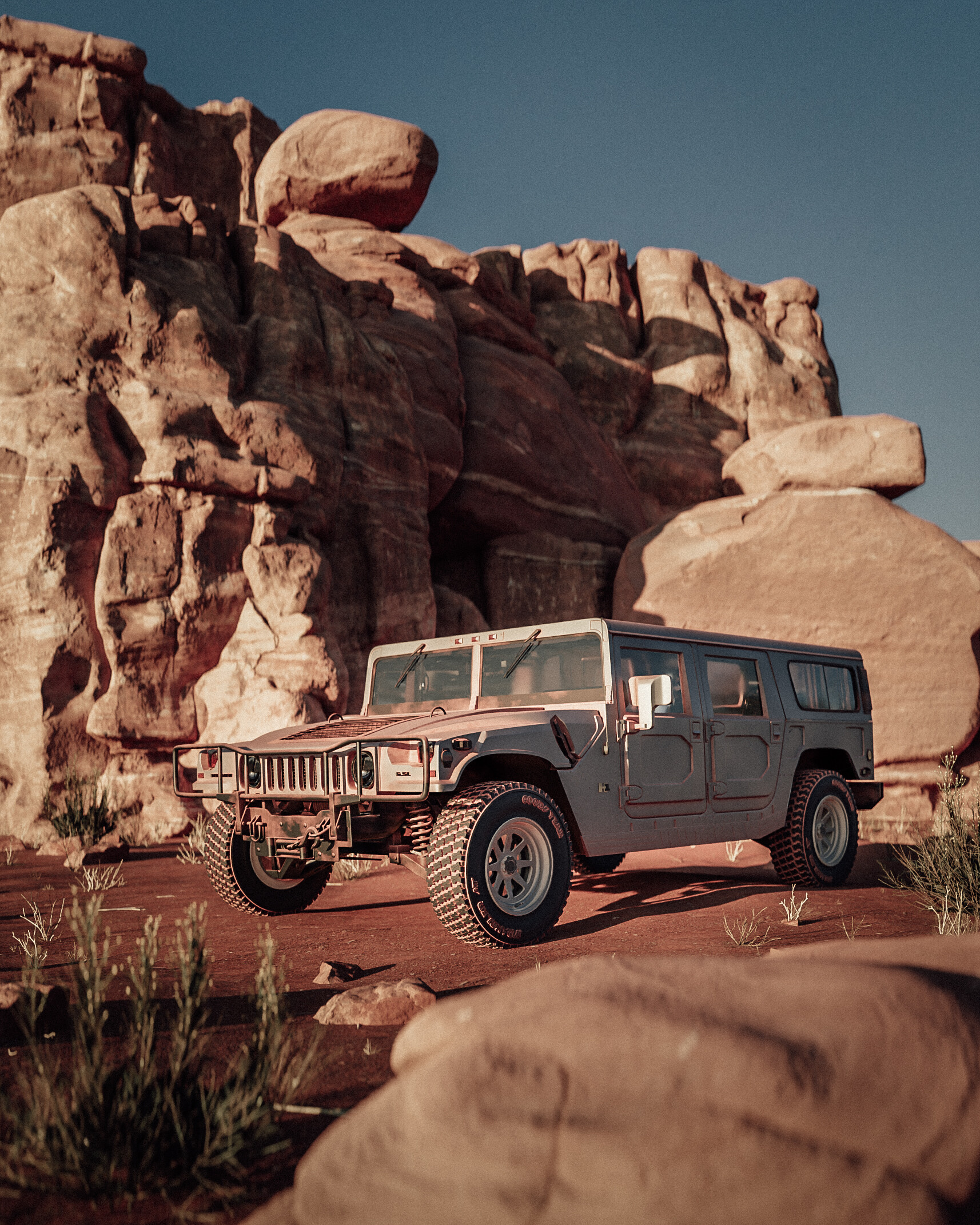 ArtStation - Humvee desert