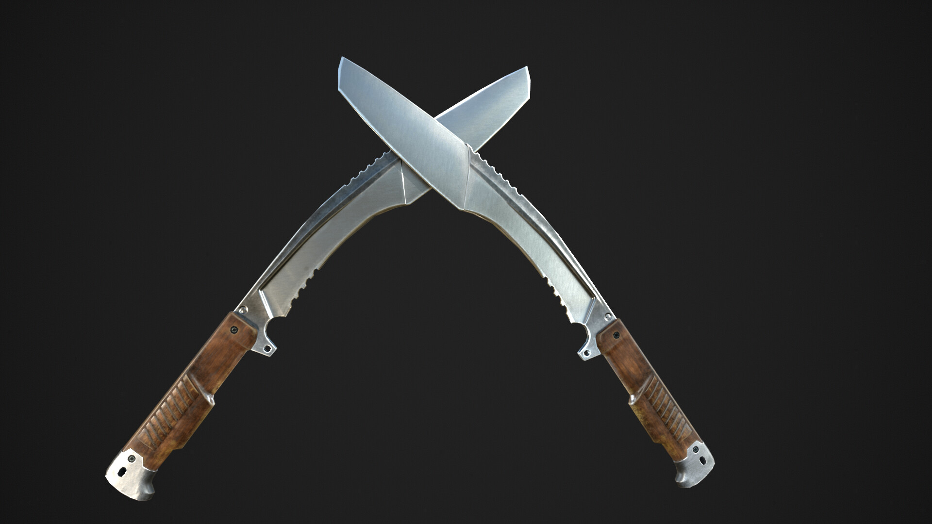 Ashish kr - Kukri Knife Low Poly game asset