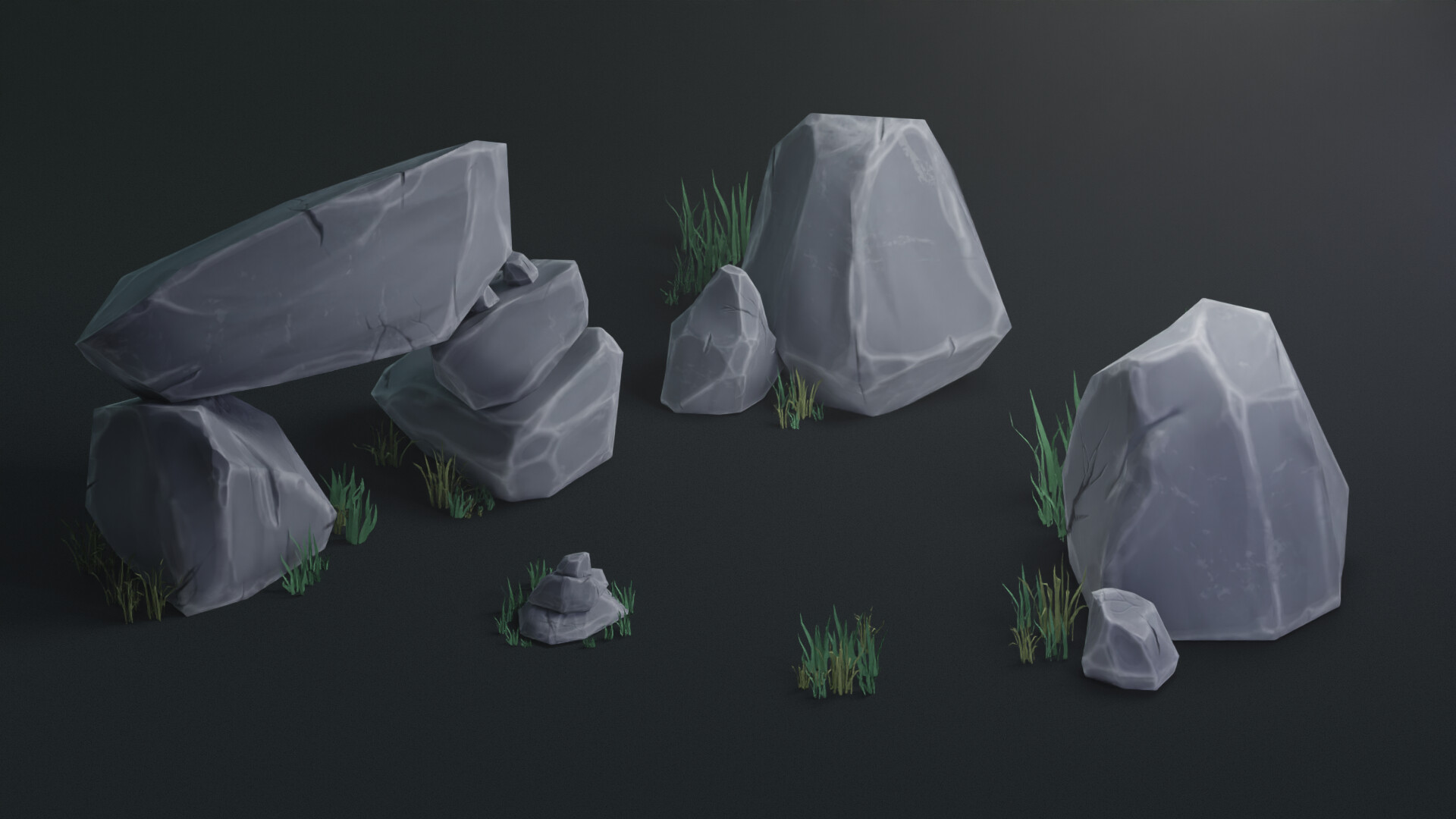 ArtStation - Stylized Rocks