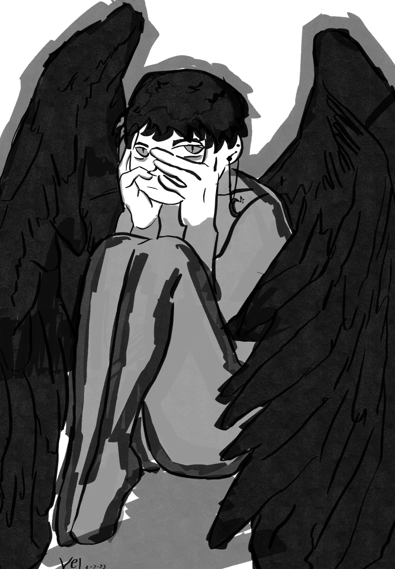 ArtStation - Fallen Angel Oc