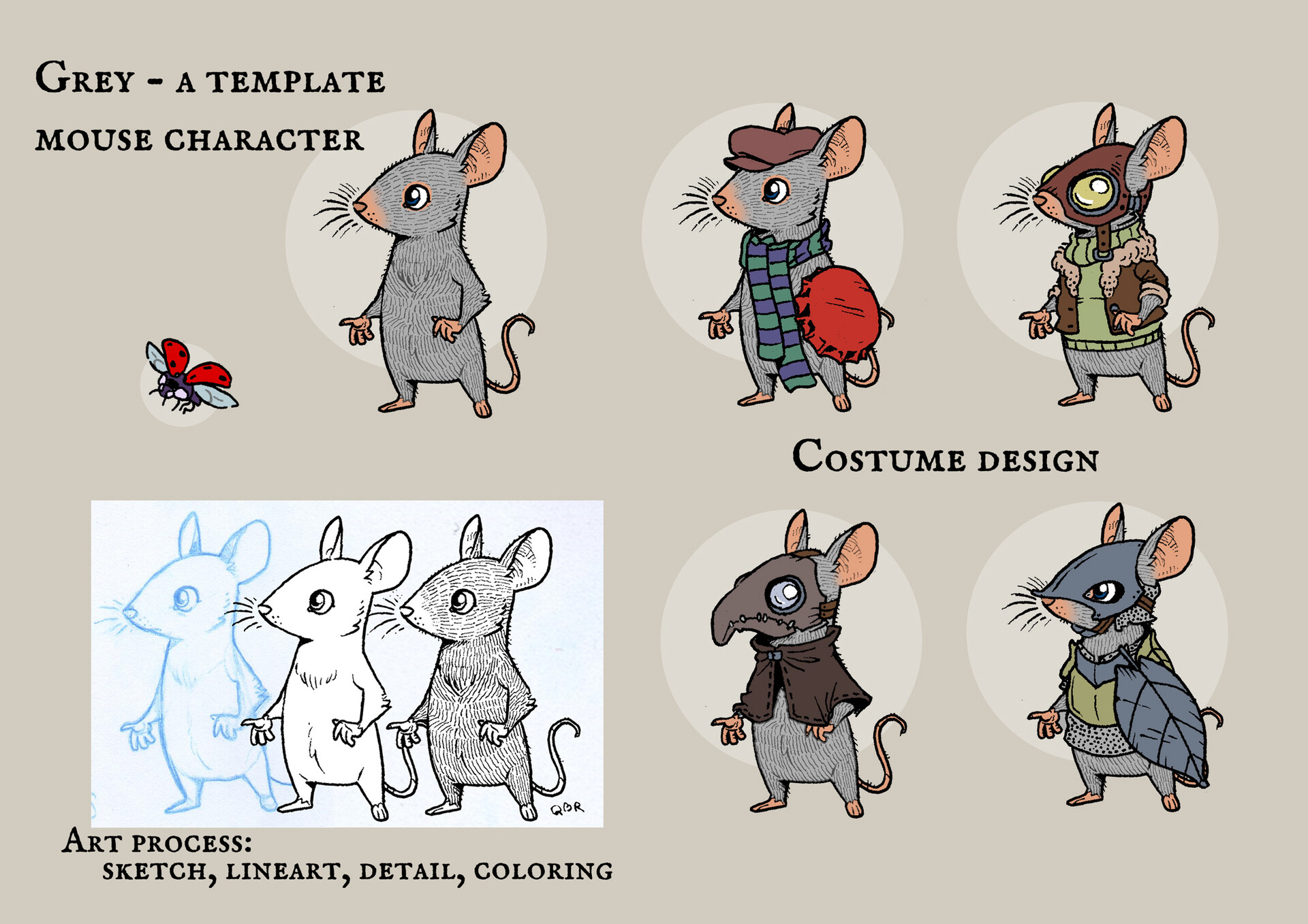 ArtStation - Character Design: Grey Mouse
