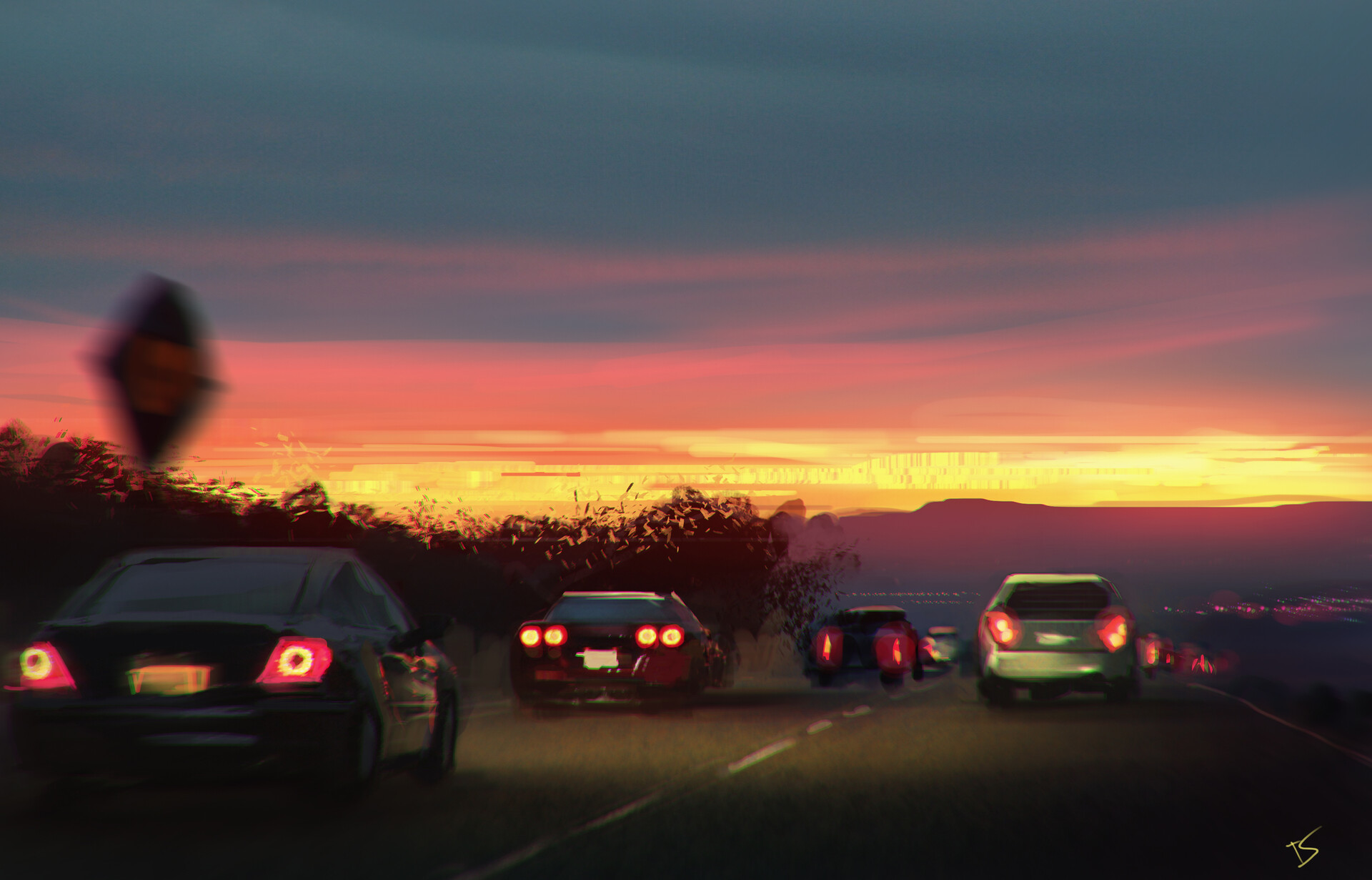 ArtStation - Sketches - 7 " traffic studies