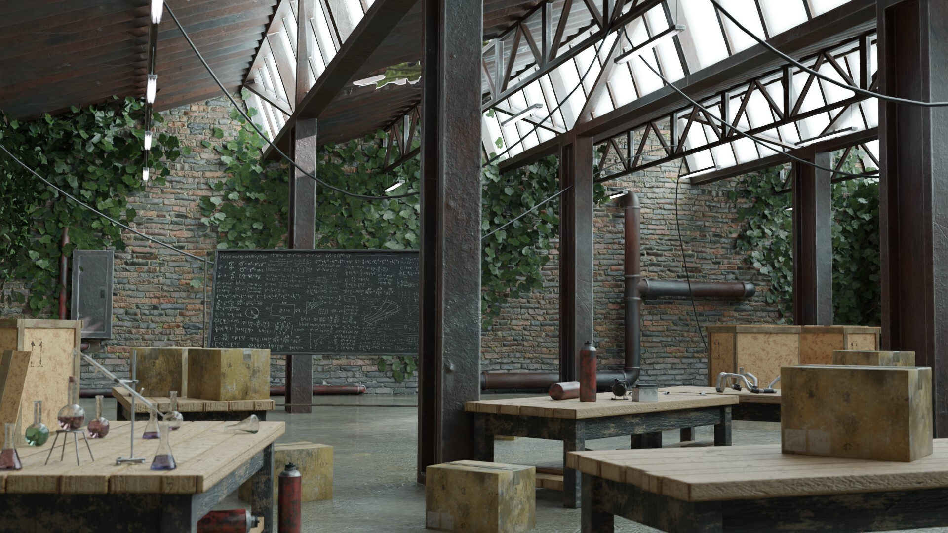 ArtStation - Abandoned Factory Environment + Animation