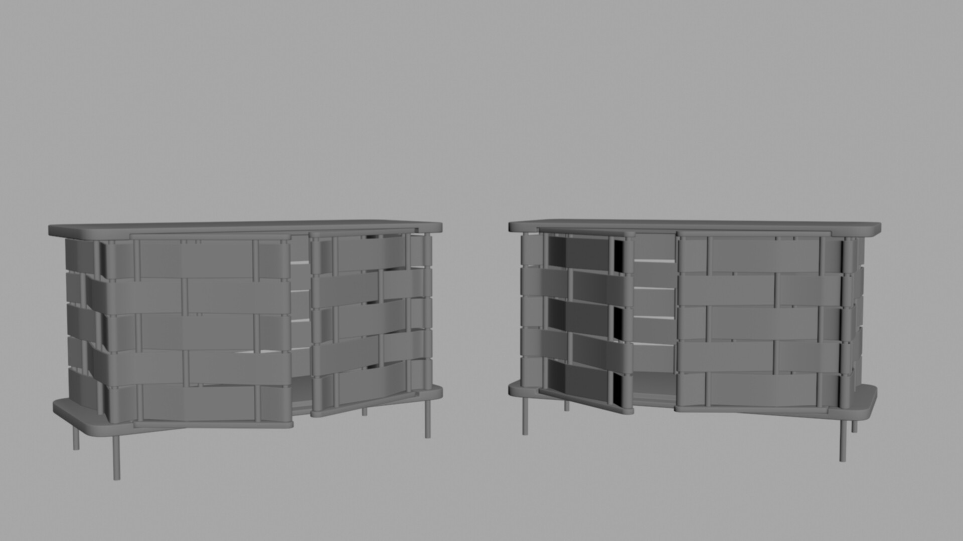 ArtStation - wave cupboard