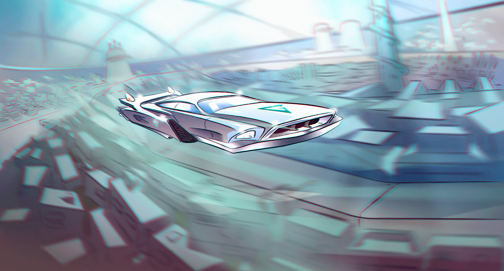 ArtStation - Goodbye, Oasis. Ep 1 - Visual novel Backgrounds Animations