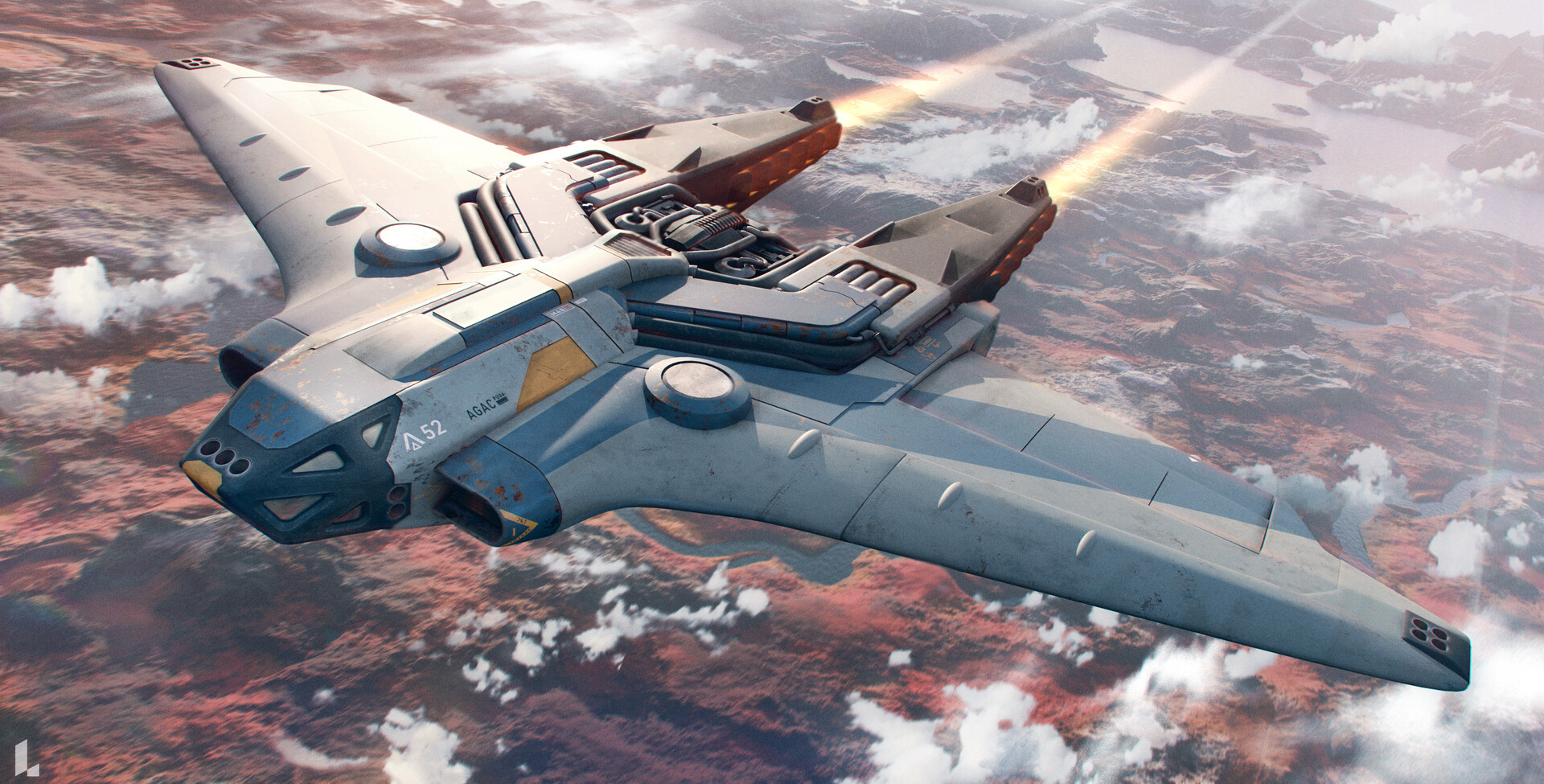 ArtStation - Moth Spaceship