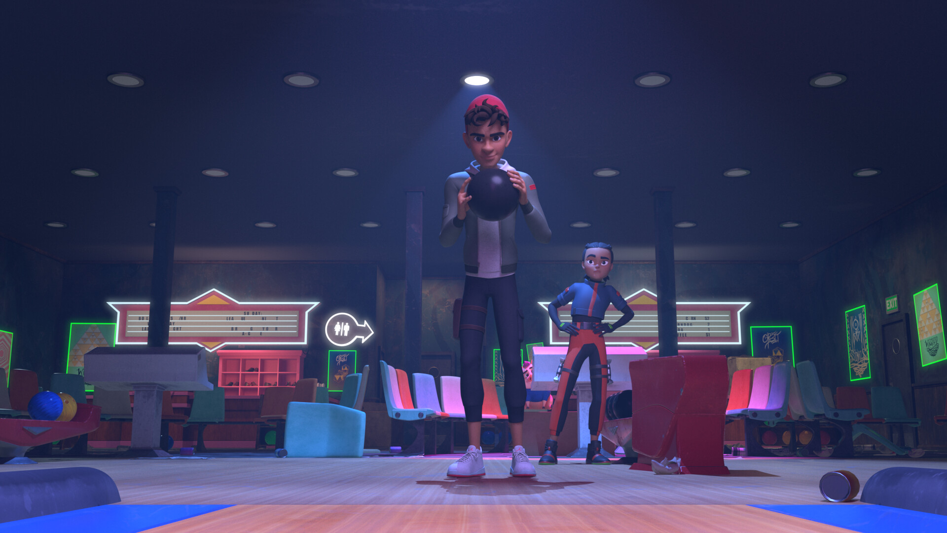 ArtStation - Daniel Spellbound - Bowling Alley