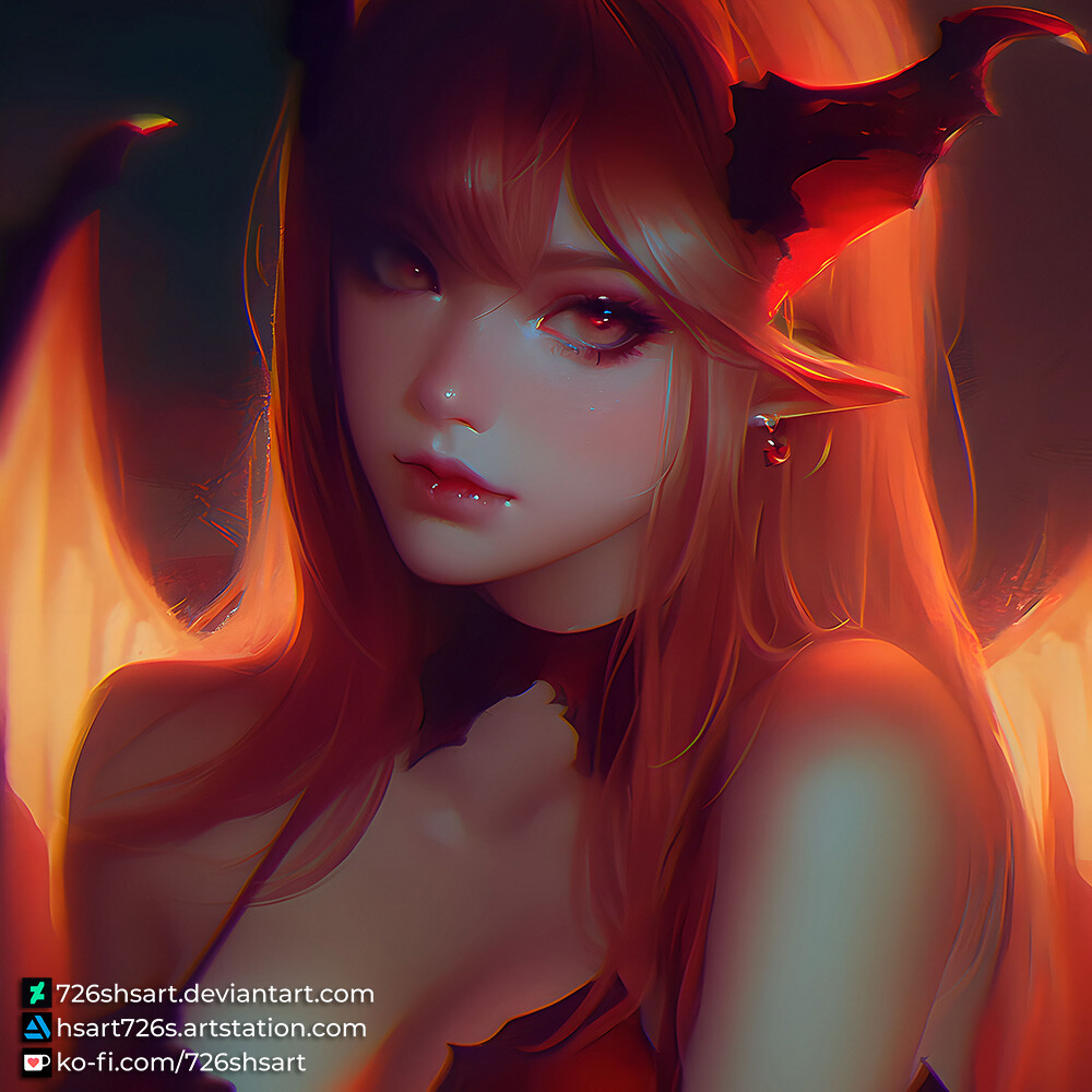 ArtStation - (26) Devil girl
