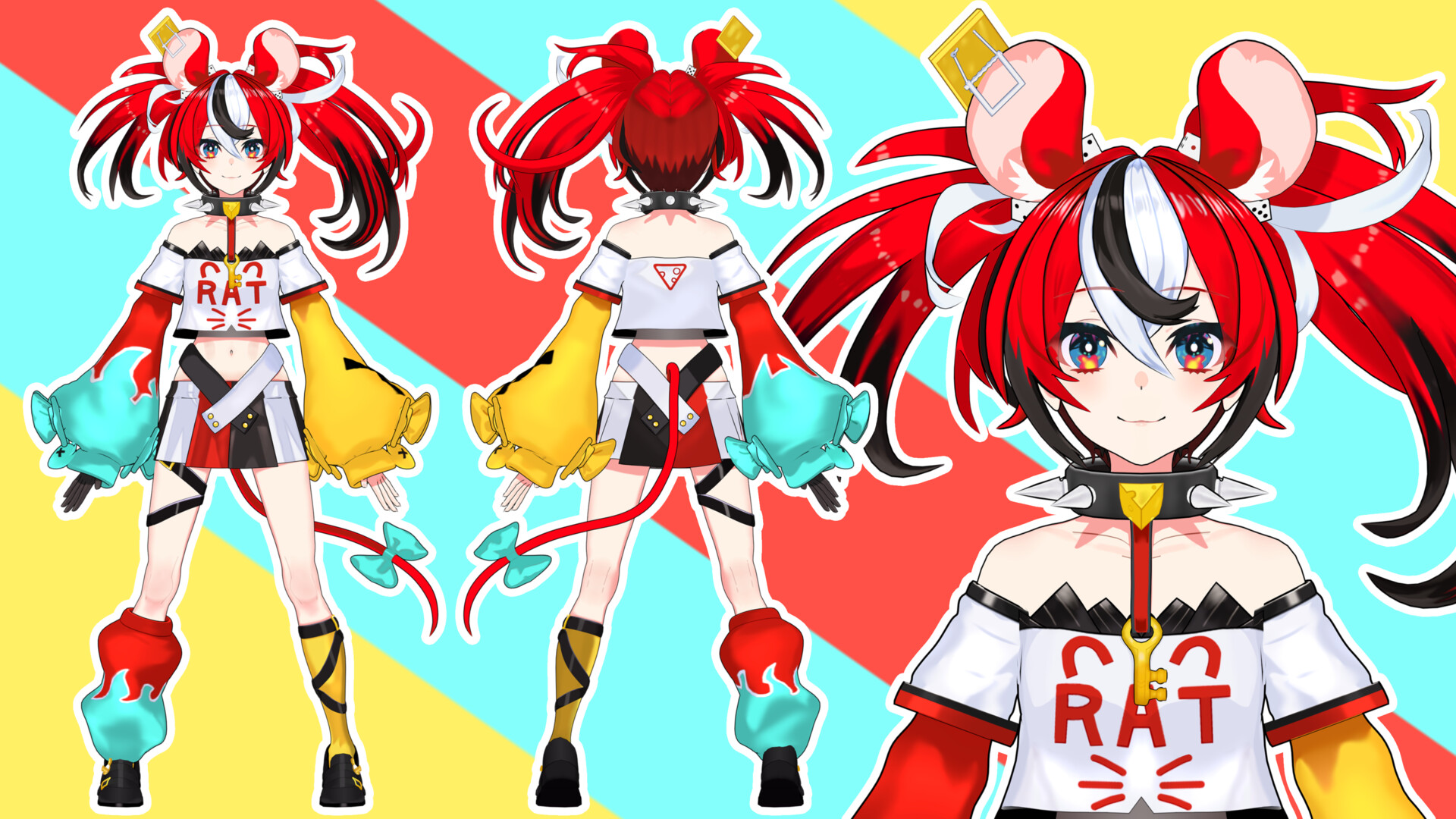 ArtStation - Hakos Baelz 3d Model Fanart - MMD