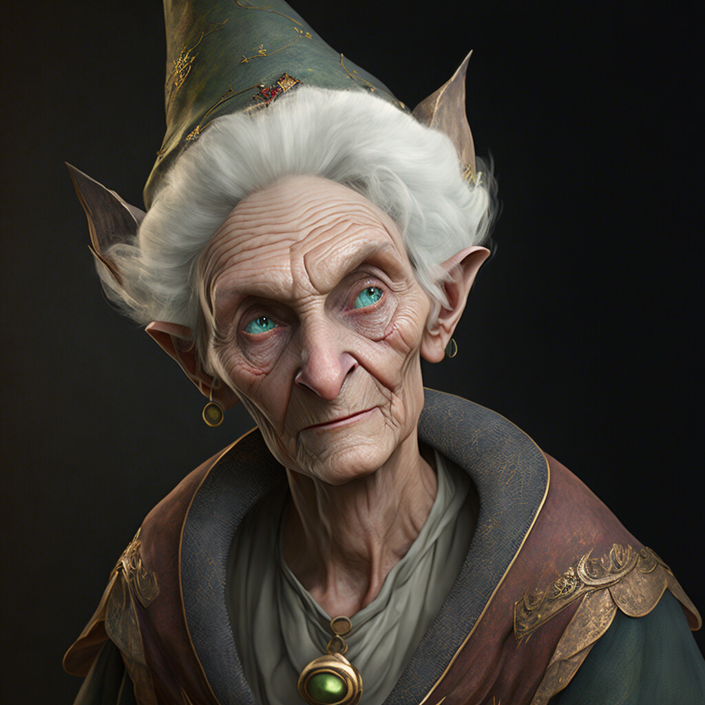 Artstation 200 Realistic Old Female Elf